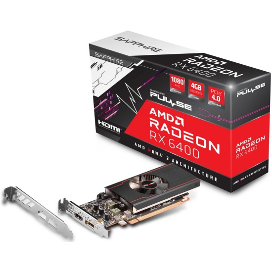 Видеокарта SAPPHIRE Radeon RX 6400 4096Mb PULSE (11315-01-20G) — купить ...