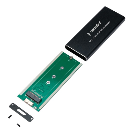 Внешний корпус для SSD M2 Gembird EEM2-SATA-1 металл, черный — купить ...