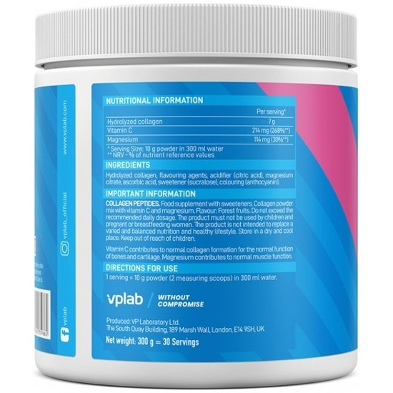Коллаген VP LABORATORY Collagen Peptides Forest Fruit 300г VP59662 SE ...