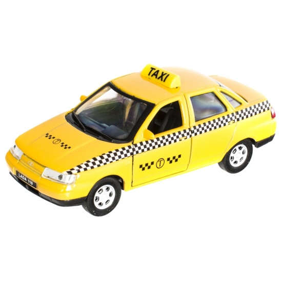 Игрушка WELLY 42385TI Модель машины LADA 110 Такси — купить в интернет ...