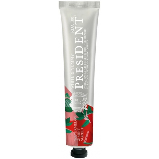 Зубная паста PresiDENT White&Yummy Арбузно-мятный сорбет, 75 г — купить ...