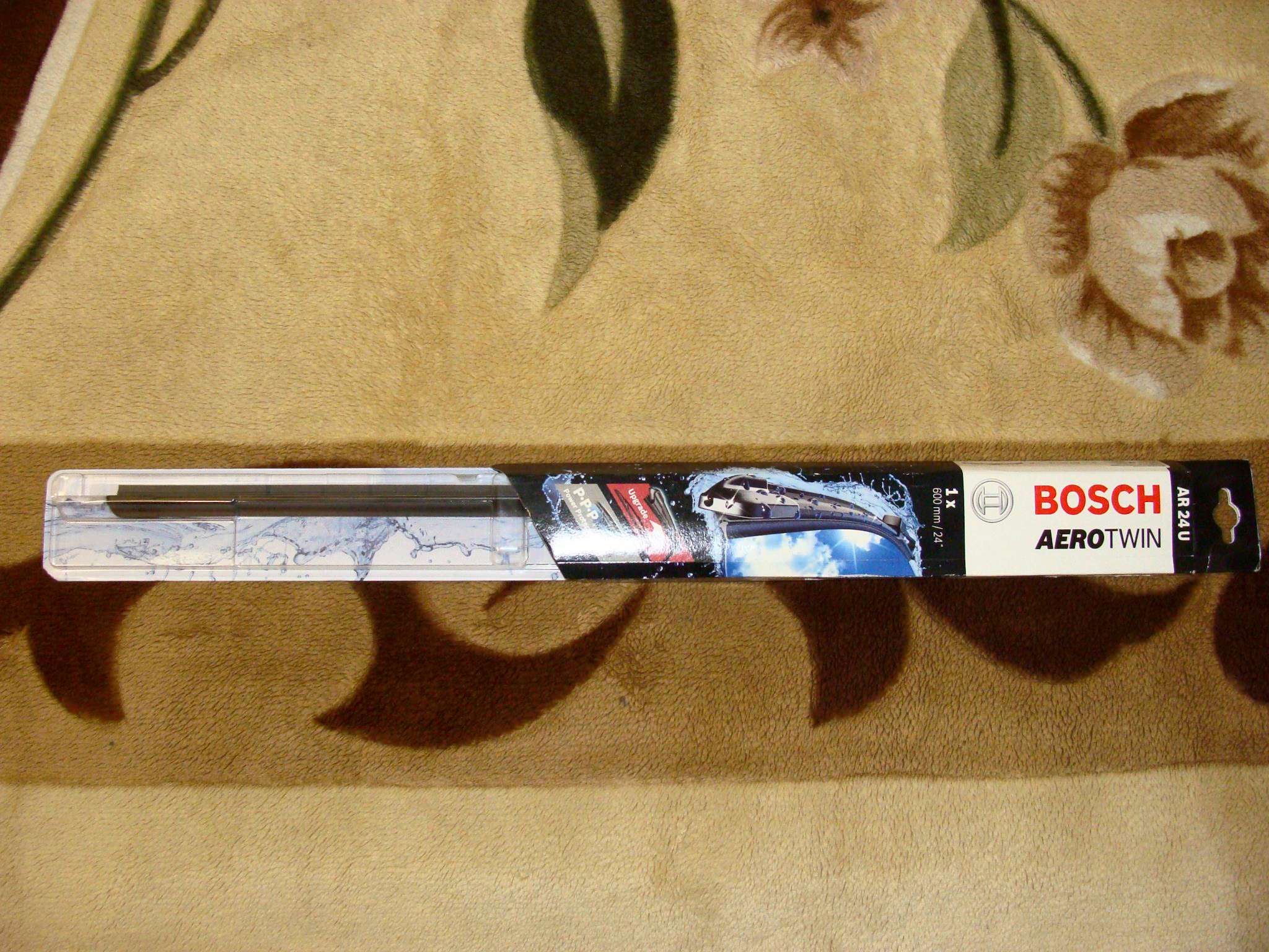 Щетка стеклоочистителя BOSCH Aerotwin AR24U, 600мм/24, бескаркасная, 1 ...