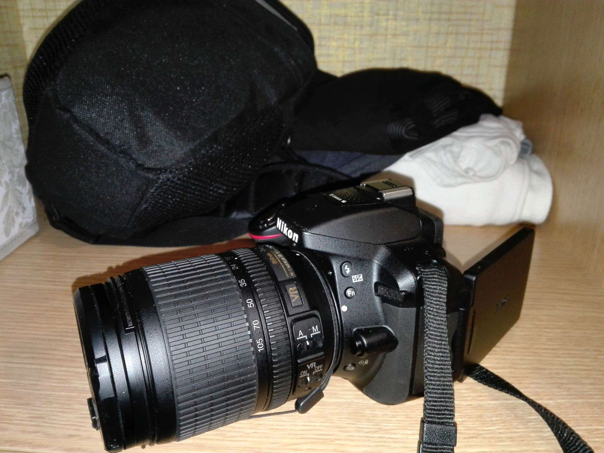Цифровой зеркальный фотоаппарат Nikon D5300 Kit 18-105 VR Black ...