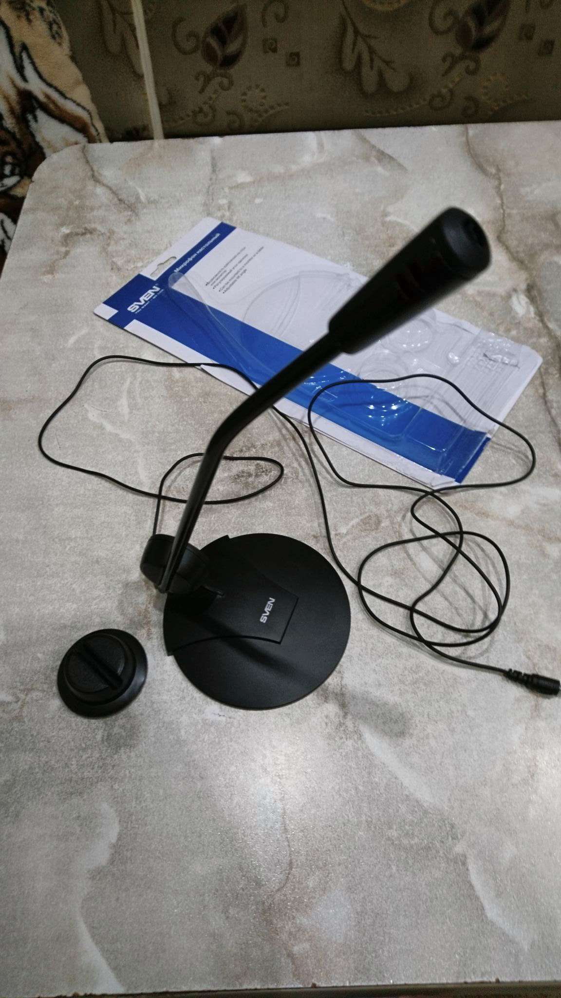 Микрофон SVEN MK-200 (SV-0430200) — купить по низкой цене в интернет-магазине ОНЛАЙН ТРЕЙД.РУ