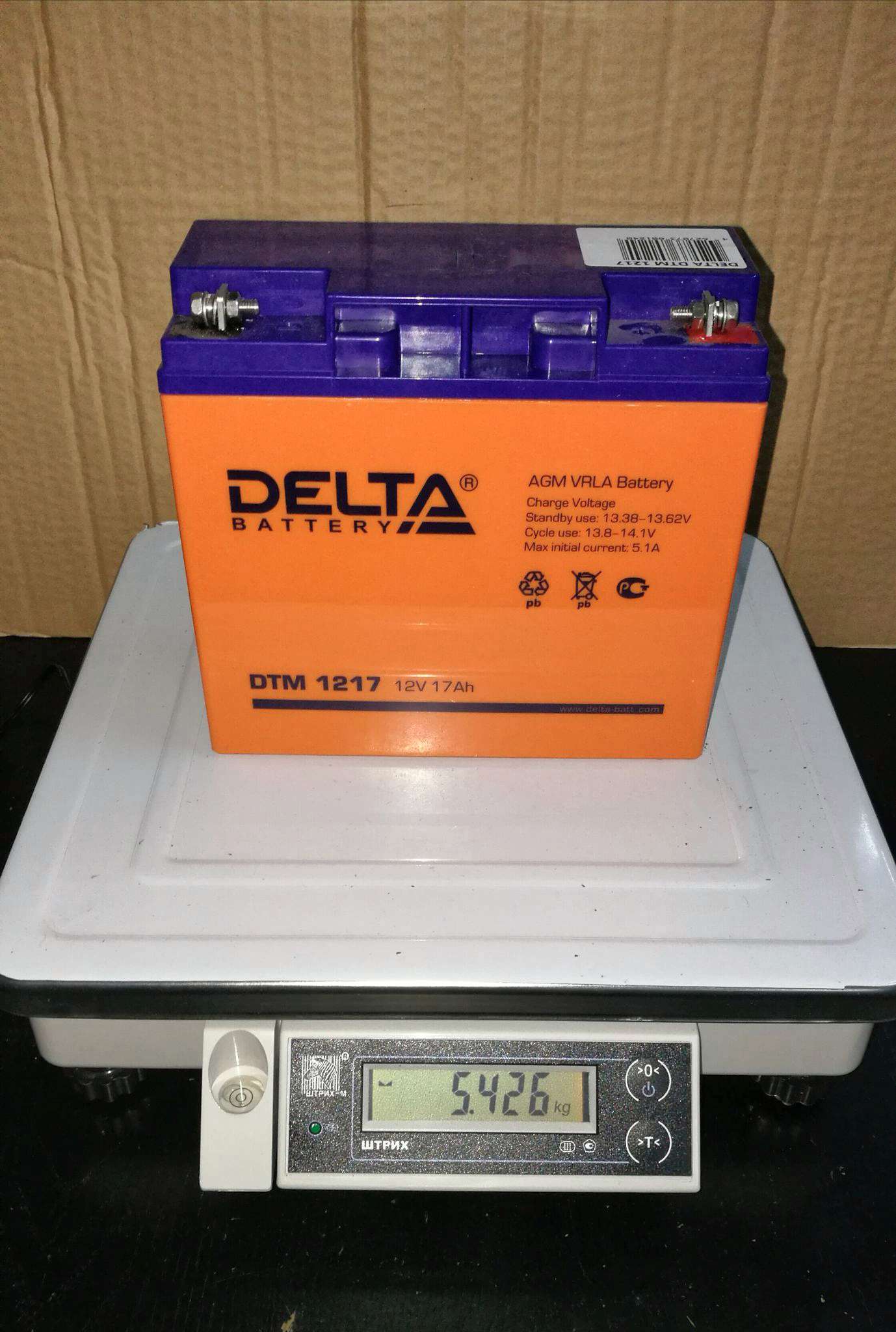 Аккумуляторная батарея для ИБП DELTA BATTERY DTM 1217 — купить по ...