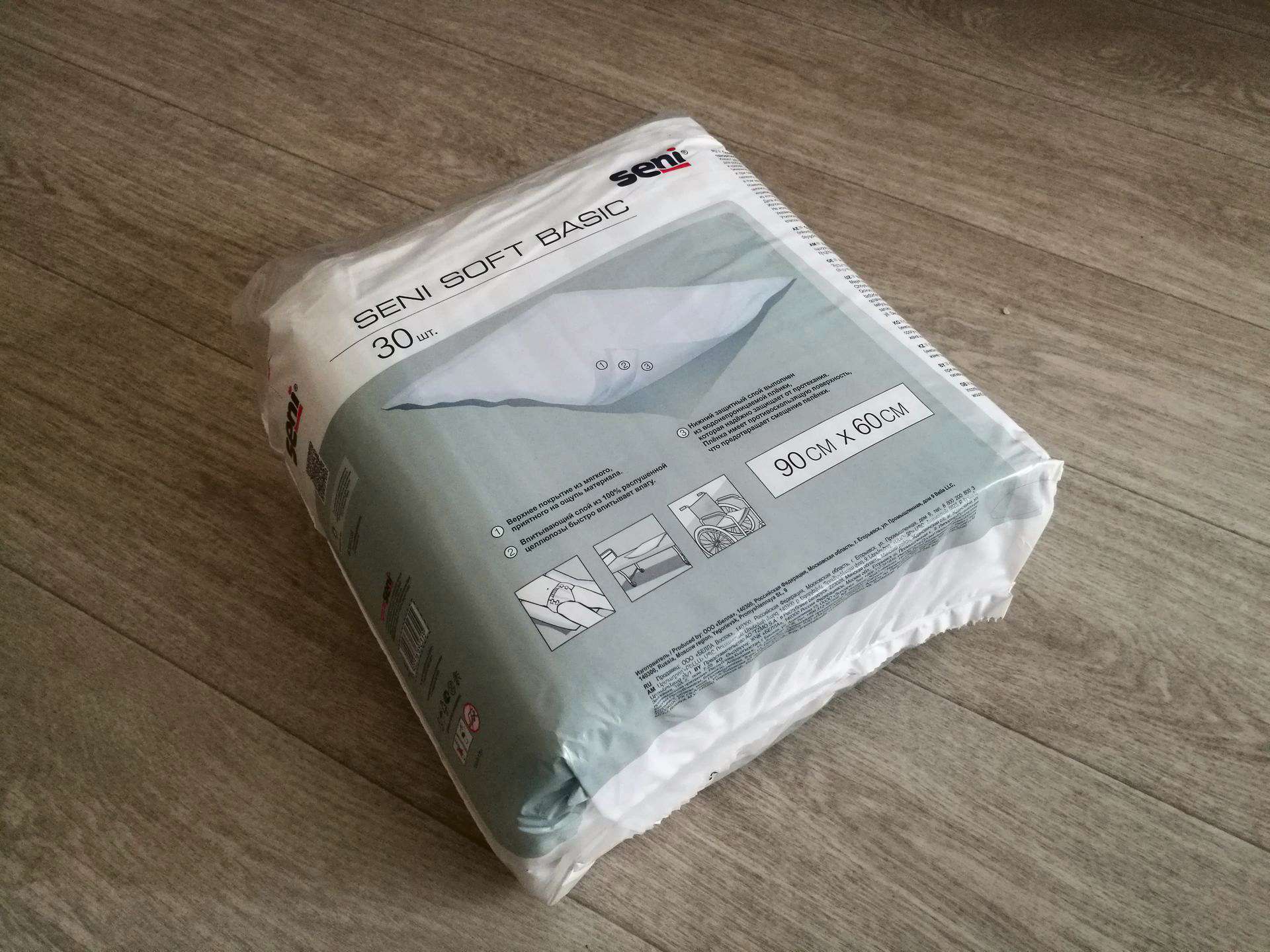 Пеленки одноразовые Seni Soft Basic 90x60 cм, 30 шт. SE-091-BO30-J03 ...