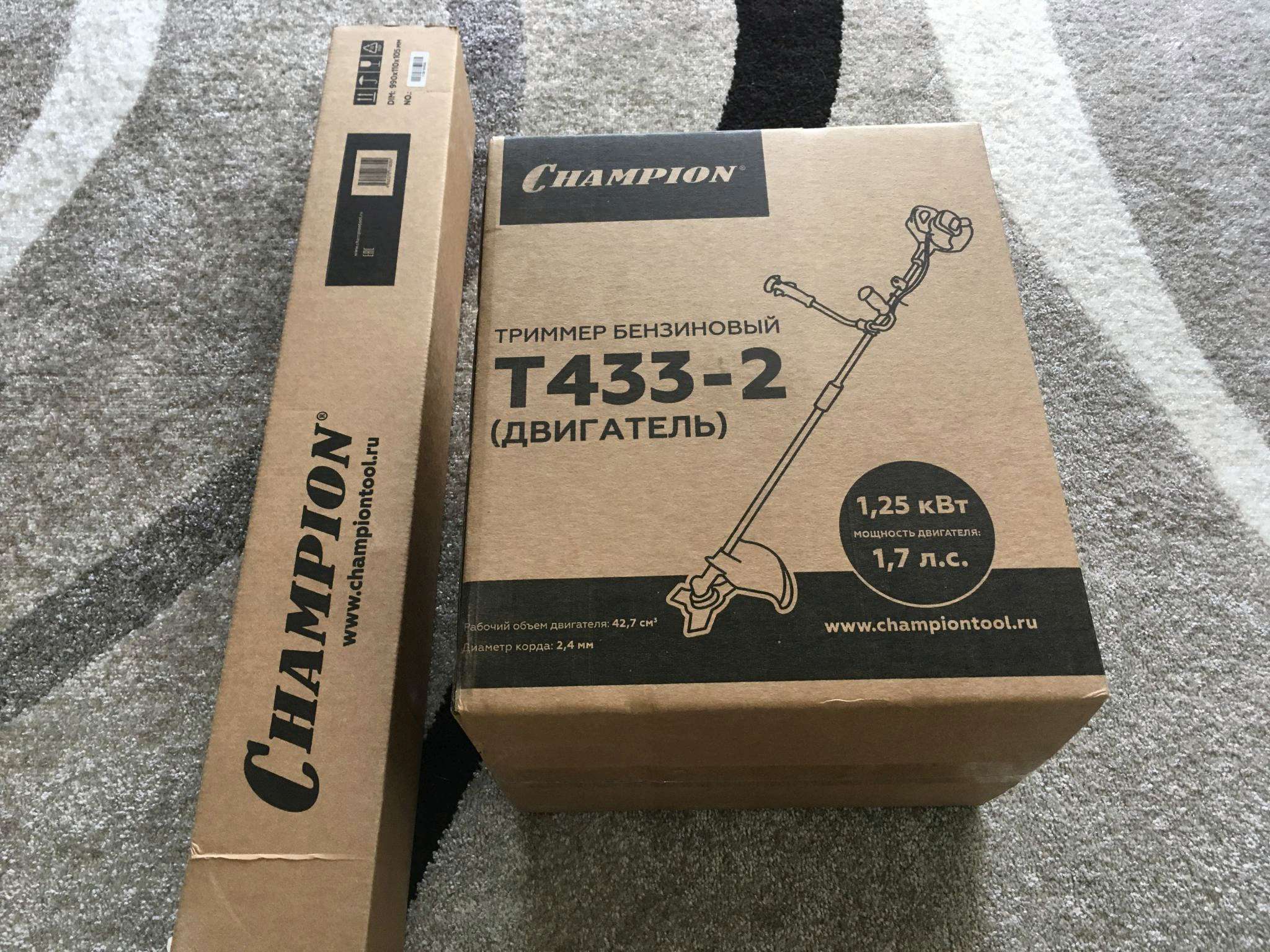 Триммер бензиновый Champion Т433-2 — купить в интернет-магазине ОНЛАЙН ...