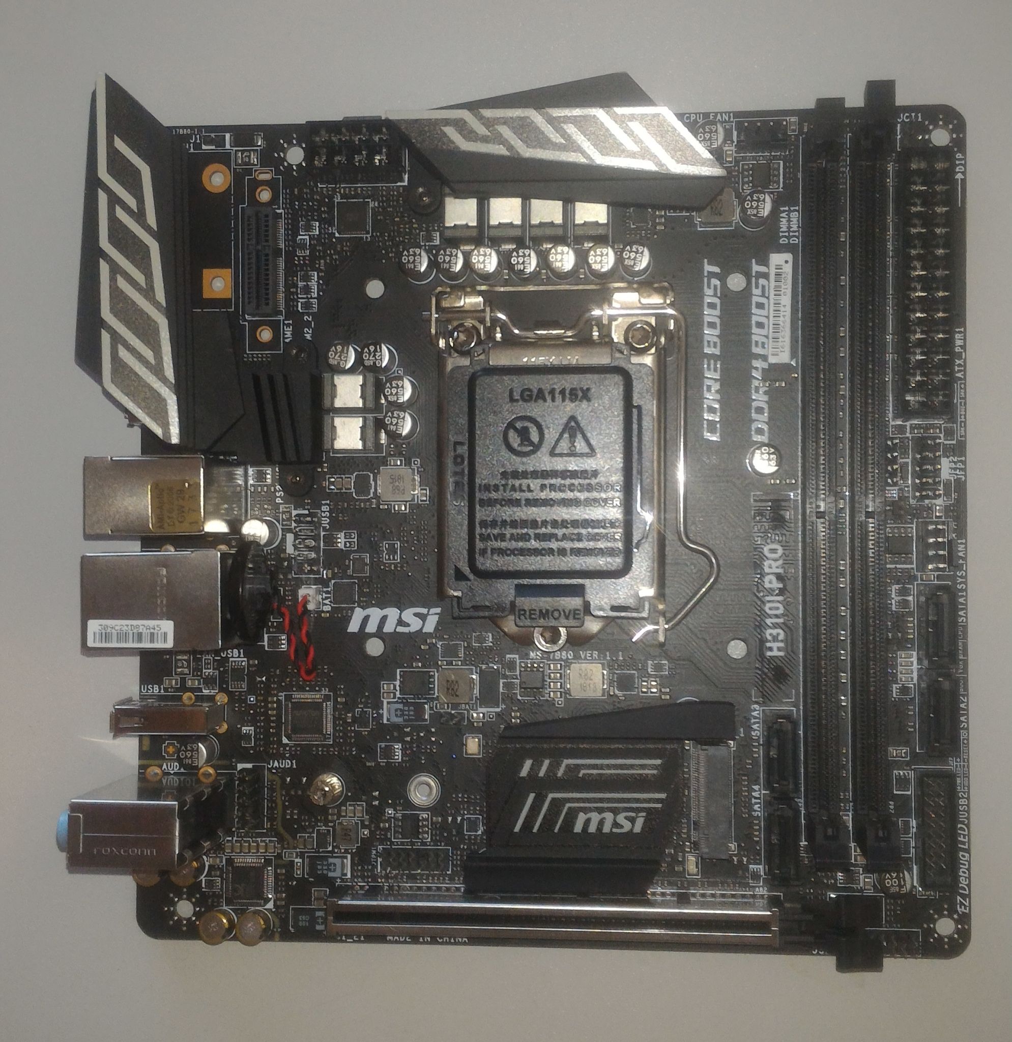 Материнская плата MSI H310I PRO (LGA1151v2, Mini-ITX) — купить в ...