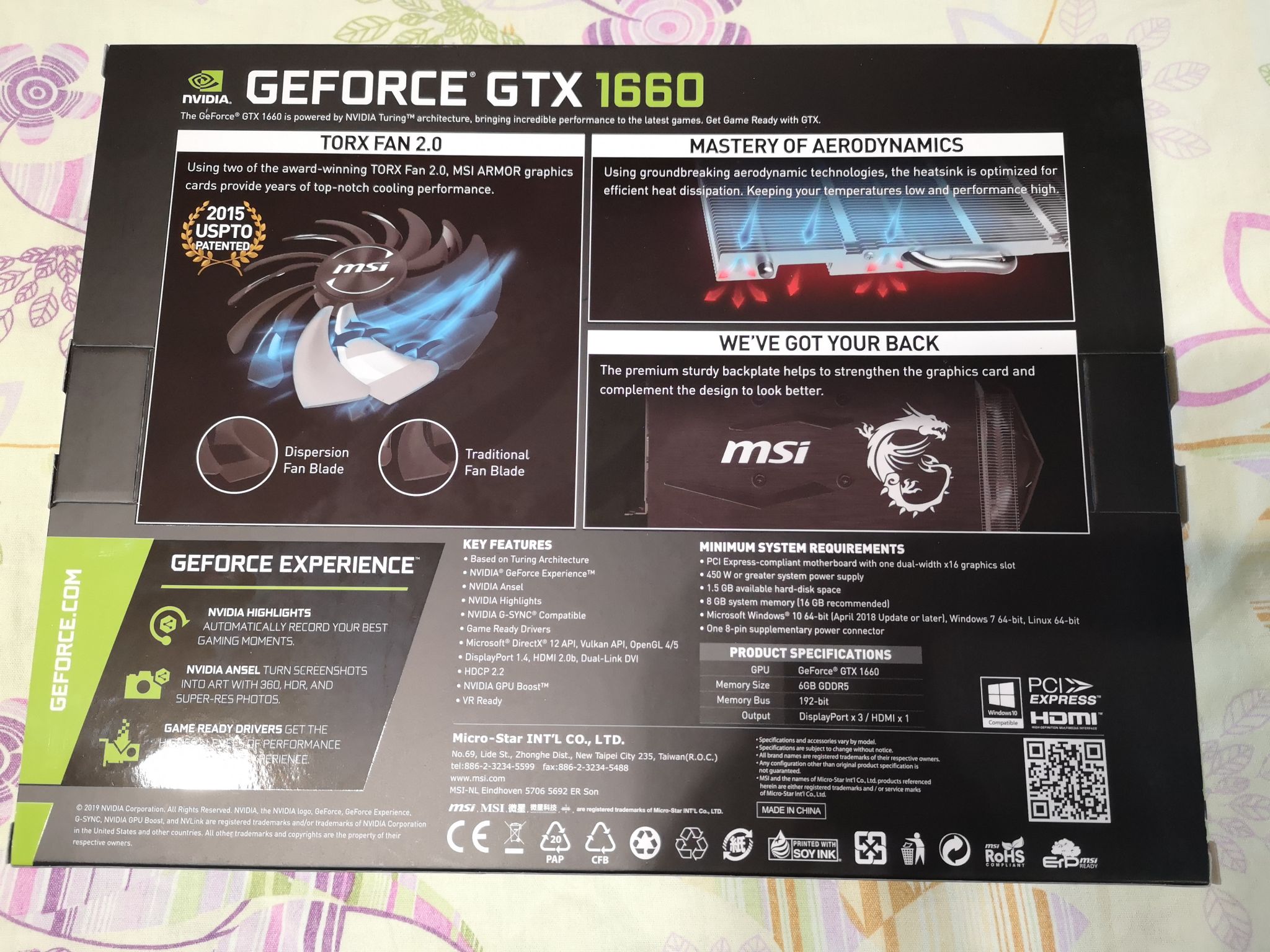 Видеокарта MSI GeForce GTX 1660 ARMOR OC 6G — купить в интернет ...