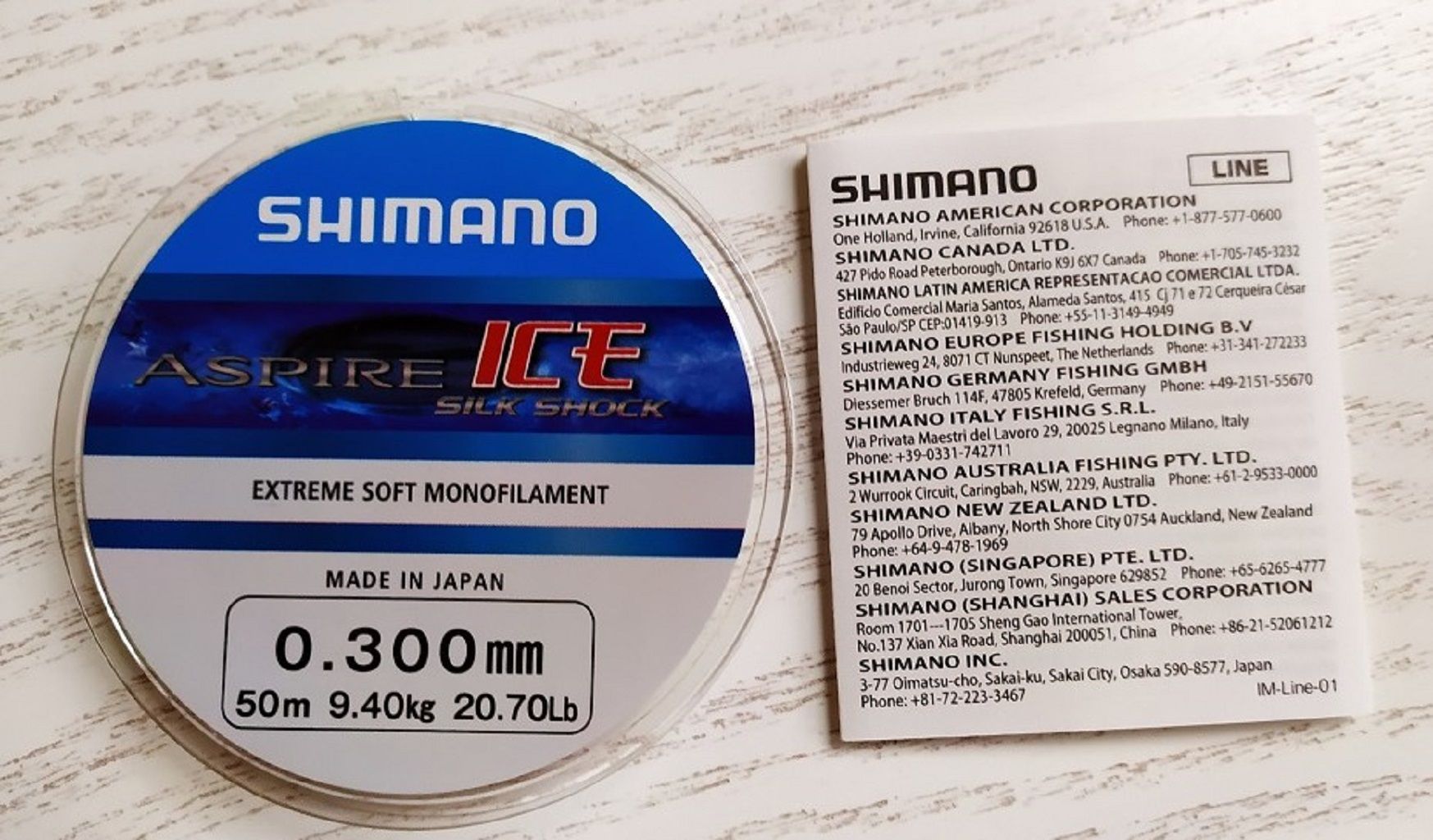 Леска монофильная зимняя SHIMANO Aspire ICE Silk Shock 50м 0,30мм, 9 ...