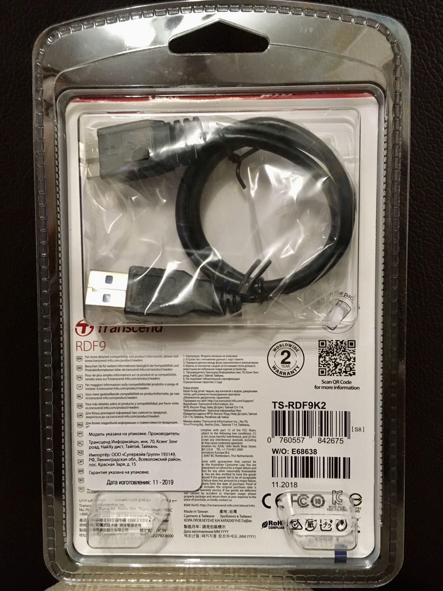 Картридер Transcend TS-RDF9K2 All-in-1 UHS-II USB 3.1 — купить по ...