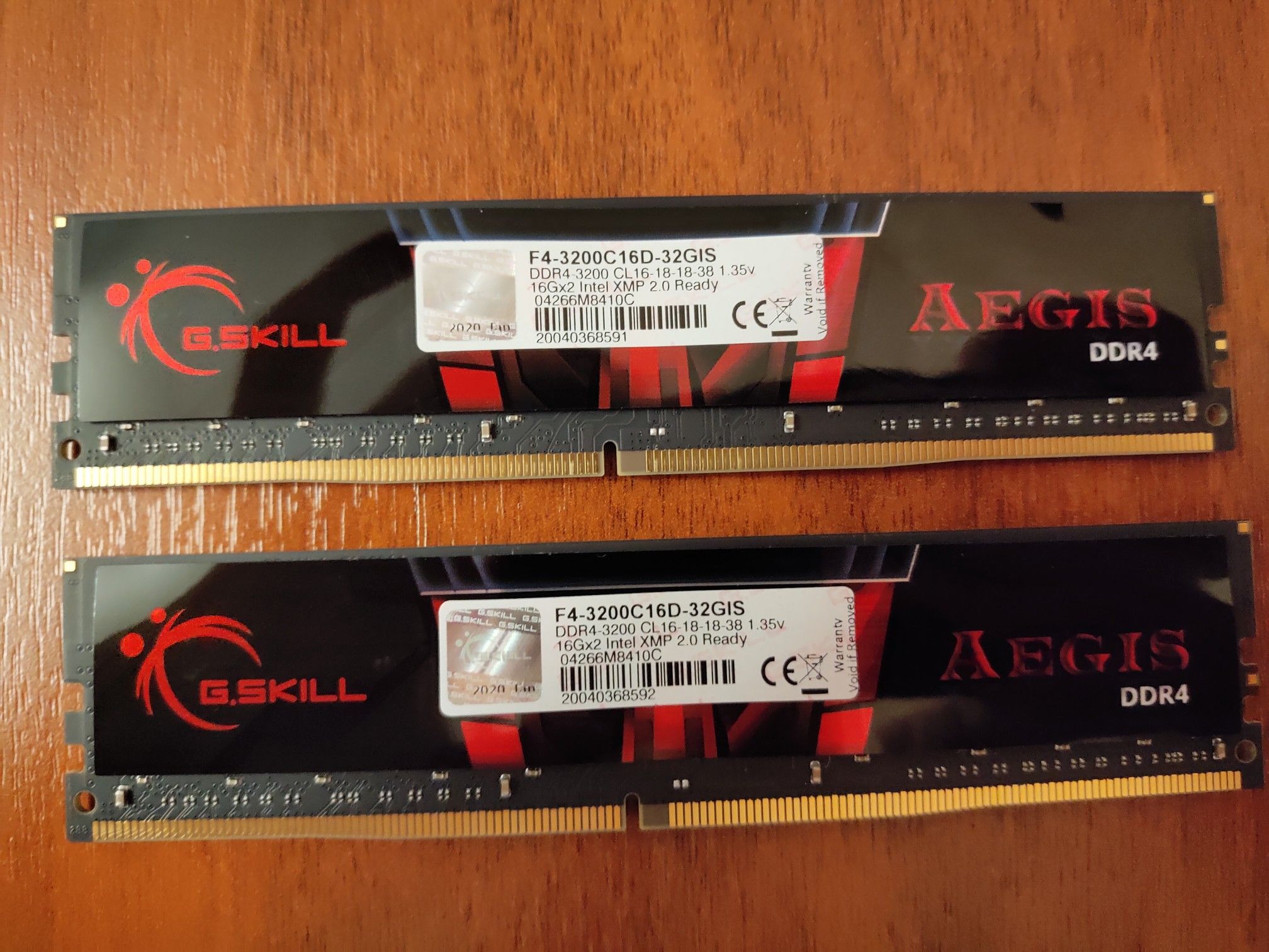 Оперативная память G Skill Aegis Ddr4 32gb 2x16gb Kit 3200mhz Cl16 1