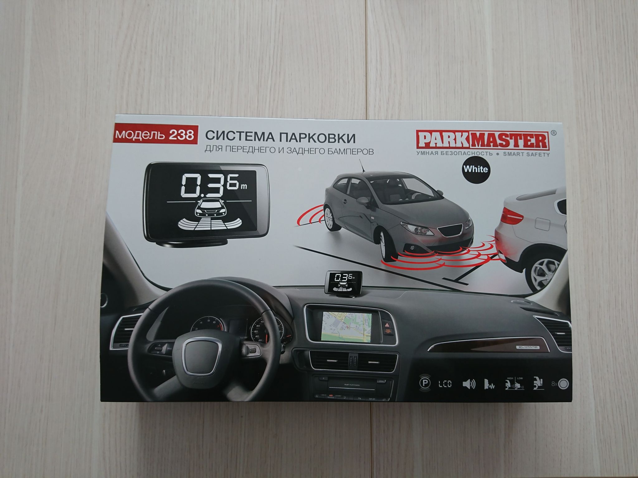 Парковочный радар Parkmaster 238 White 238-White — купить по низкой ...