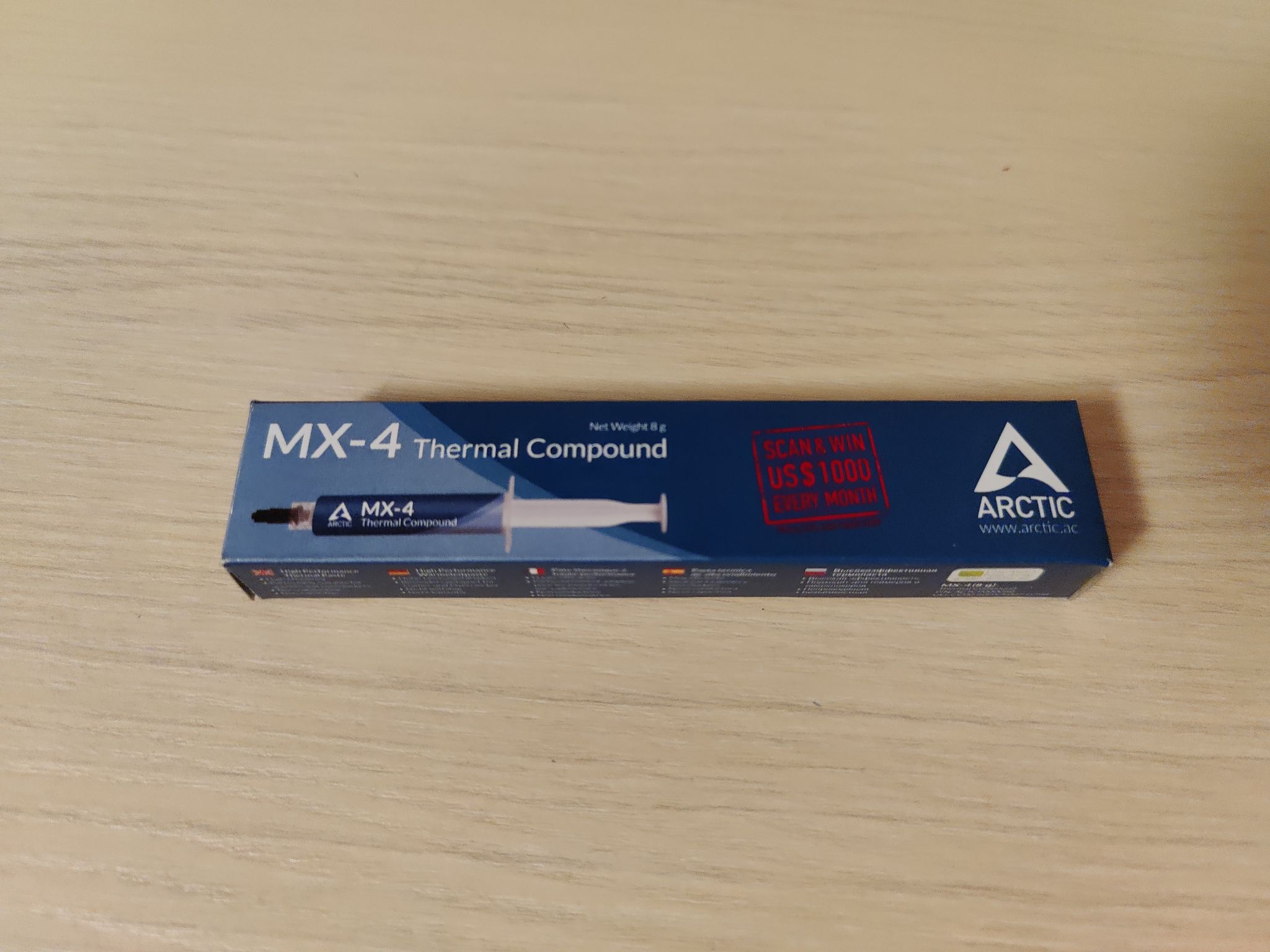 Термопаста Arctic MX-4 Thermal Compound 8-gramm ACTCP00008B — купить по ...