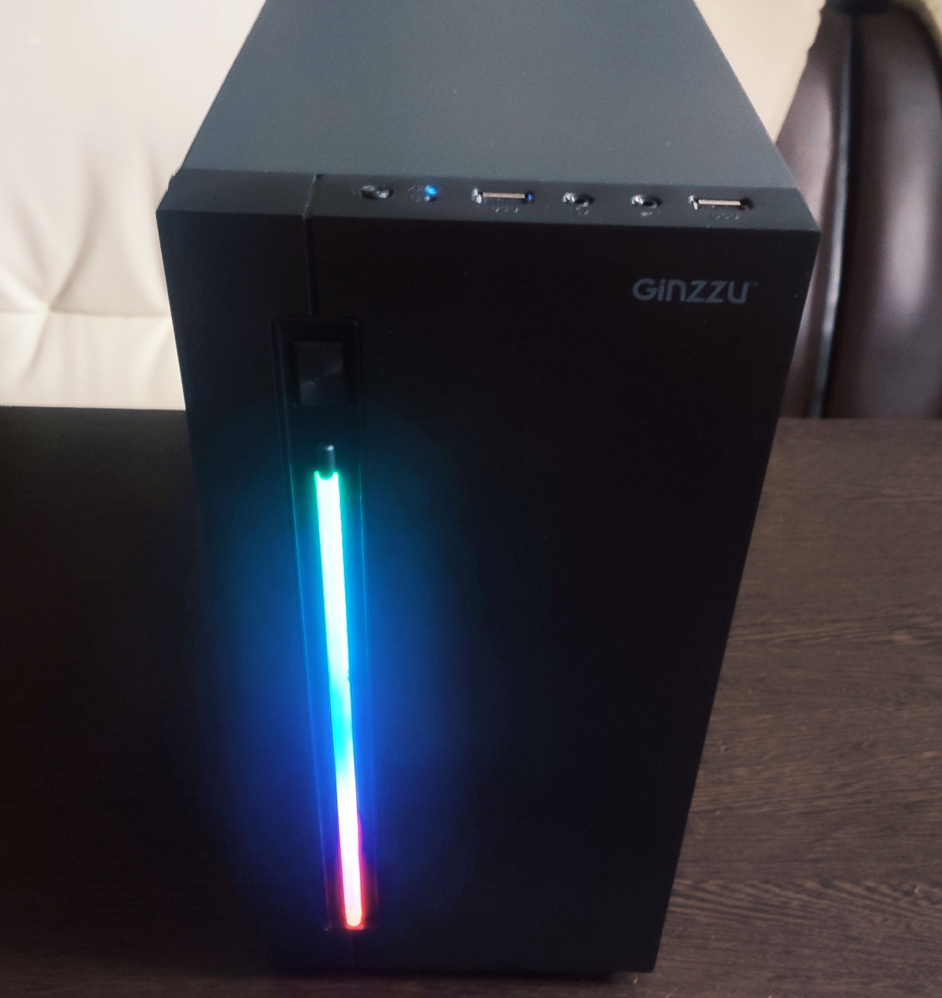 Корпус Ginzzu D370 RGB Window — купить в интернет-магазине ОНЛАЙН ТРЕЙД.РУ