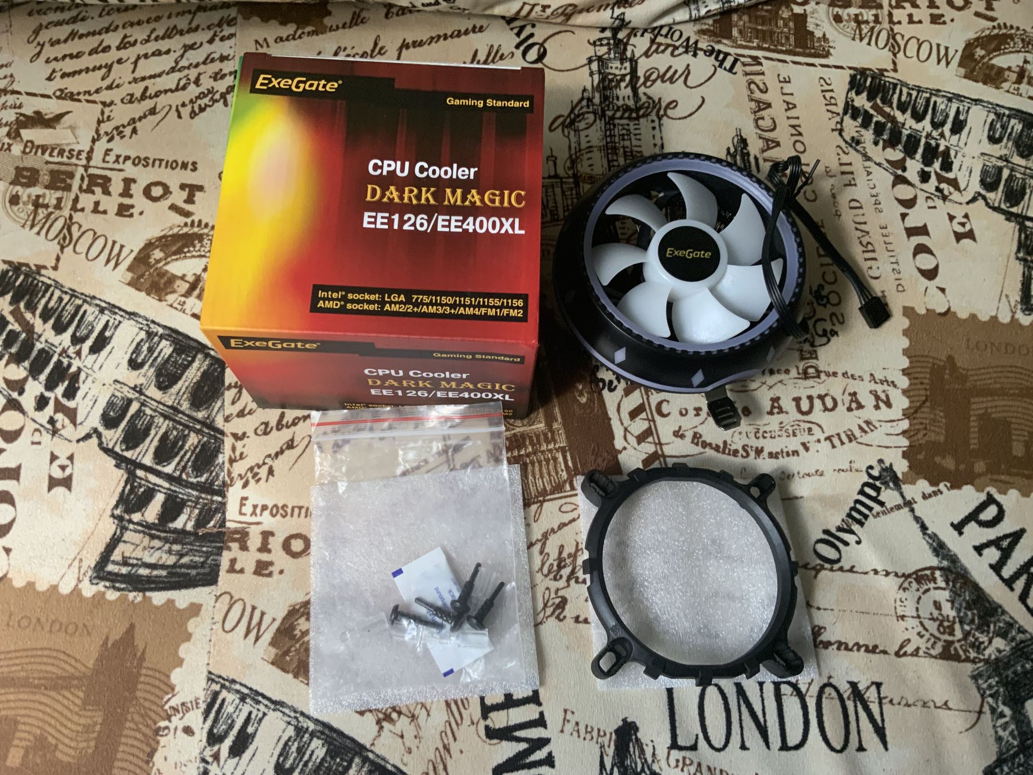 Кулер для процессора ExeGate Dark Magic EE126M-PWM.RGB TDP 100W ...