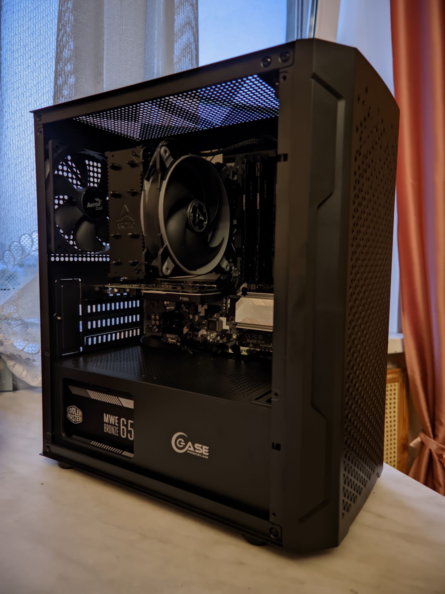 Корпус Powercase Mistra Micro Z2B SI, черный (CMIMZB-F2SI) — купить по ...