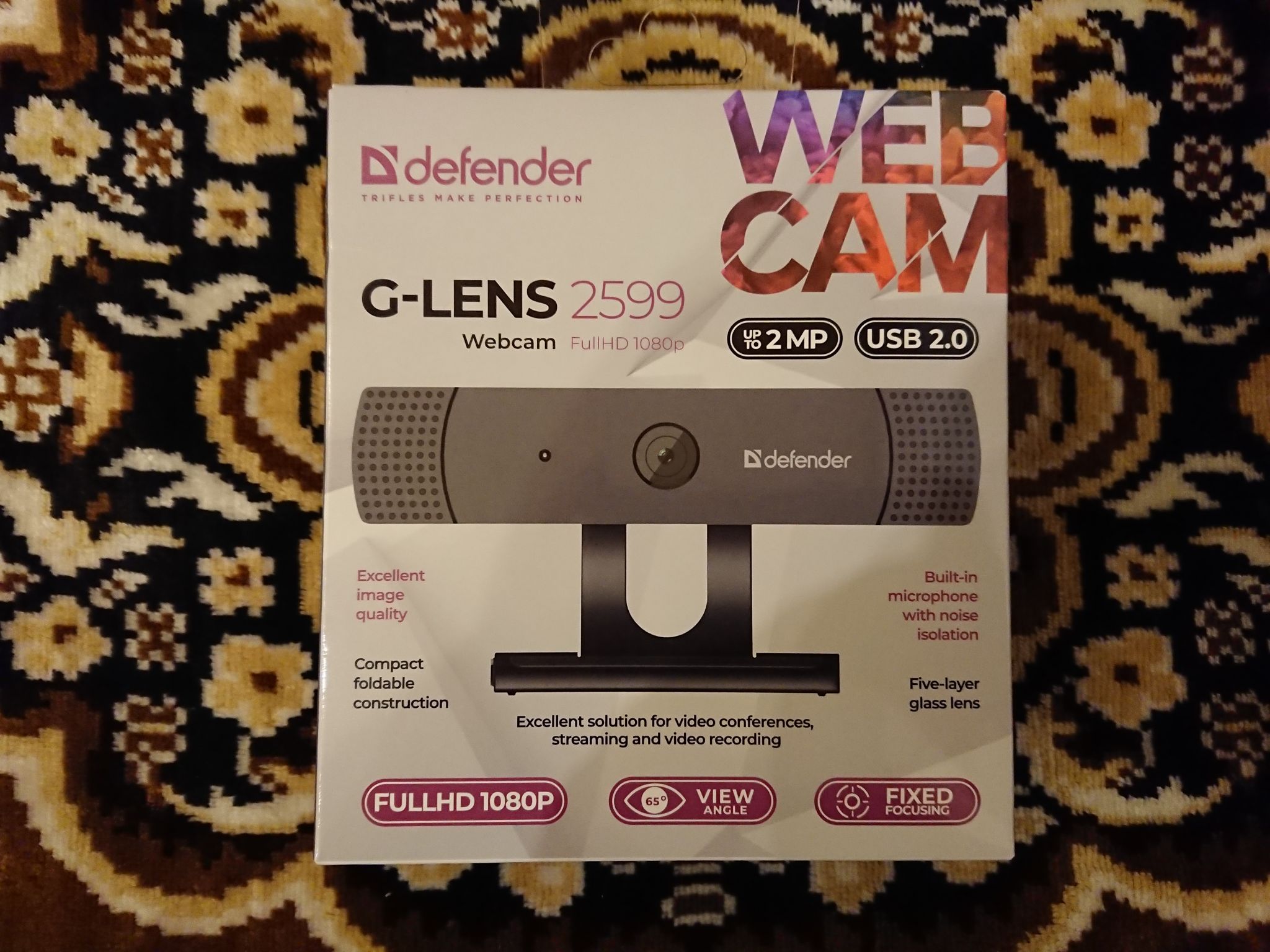 Веб-камера Defender G-lens 2599 FullHD, 2МП (63199) 63199 DEFENDER ...