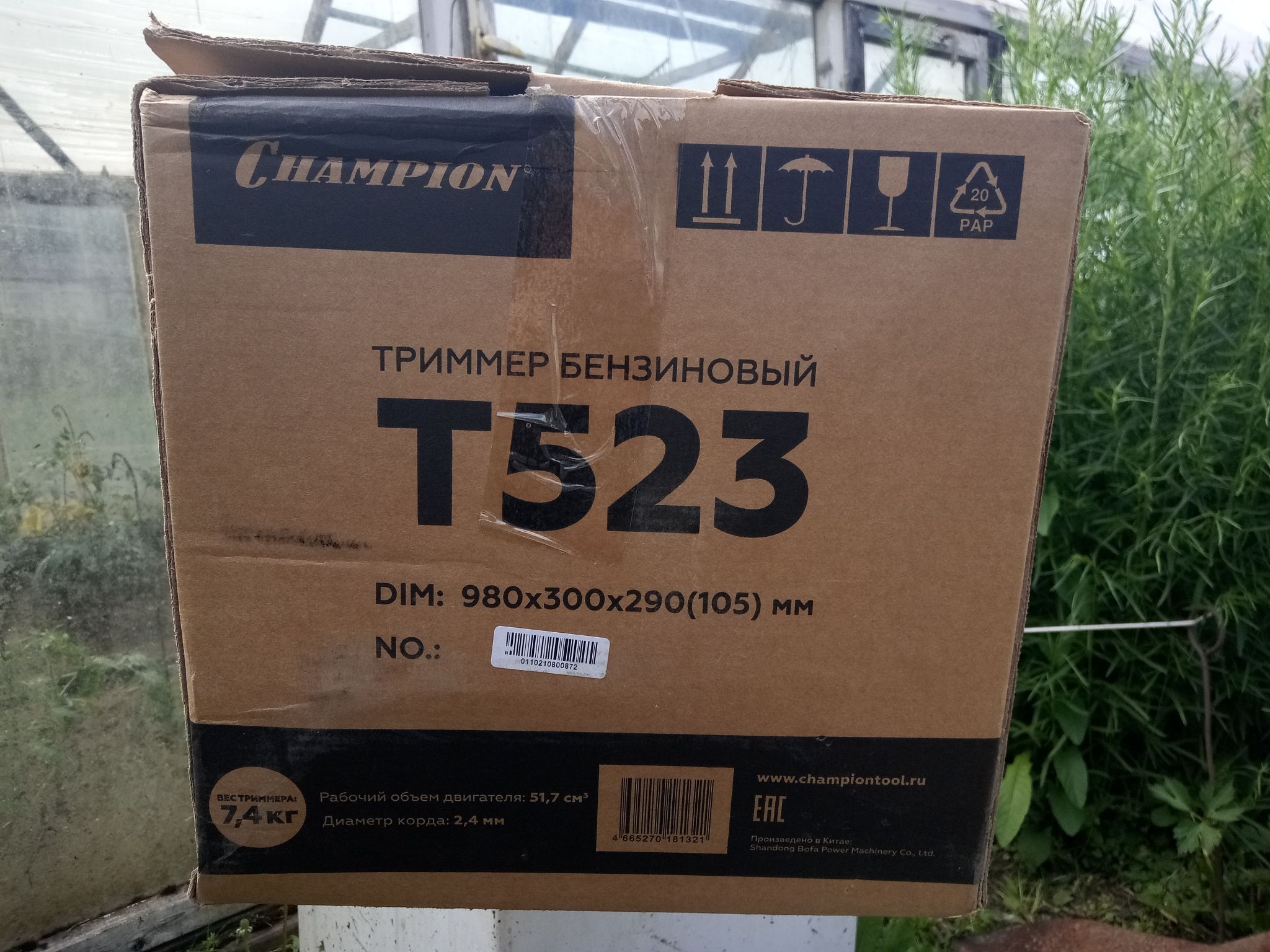 Триммер бензиновый Champion Т523 T523CHAMPION — купить по низкой цене в ...