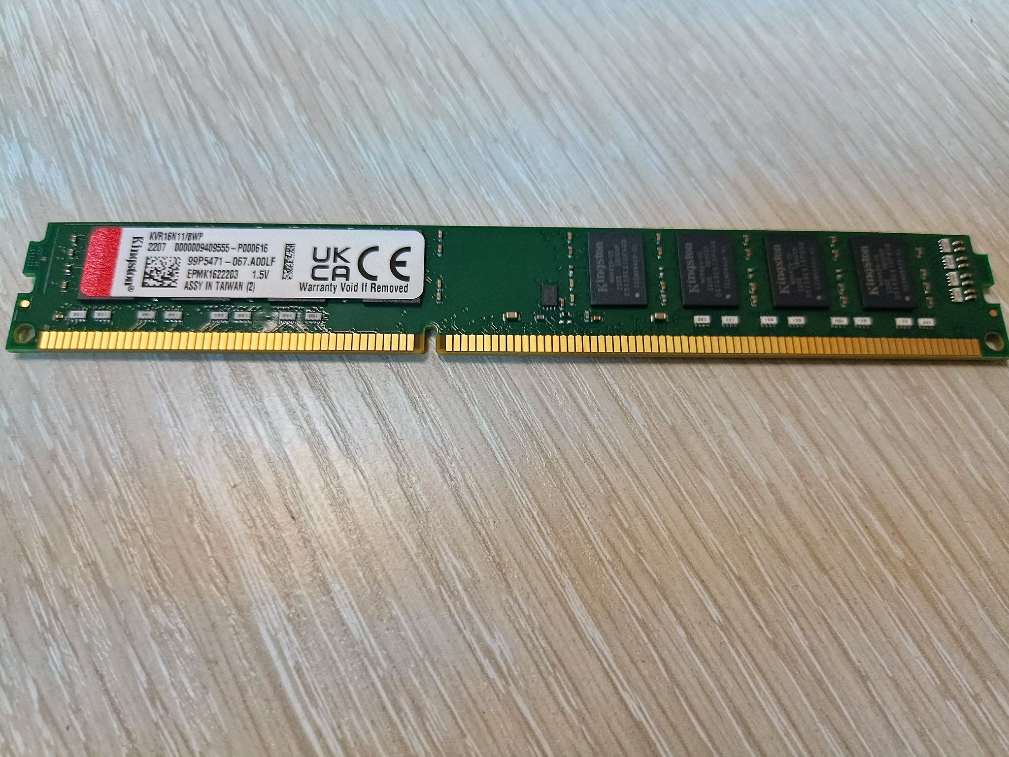 Оперативная память Kingston DDR3 8Gb 1600MHz pc-12800 (KVR16N11/8WP ...