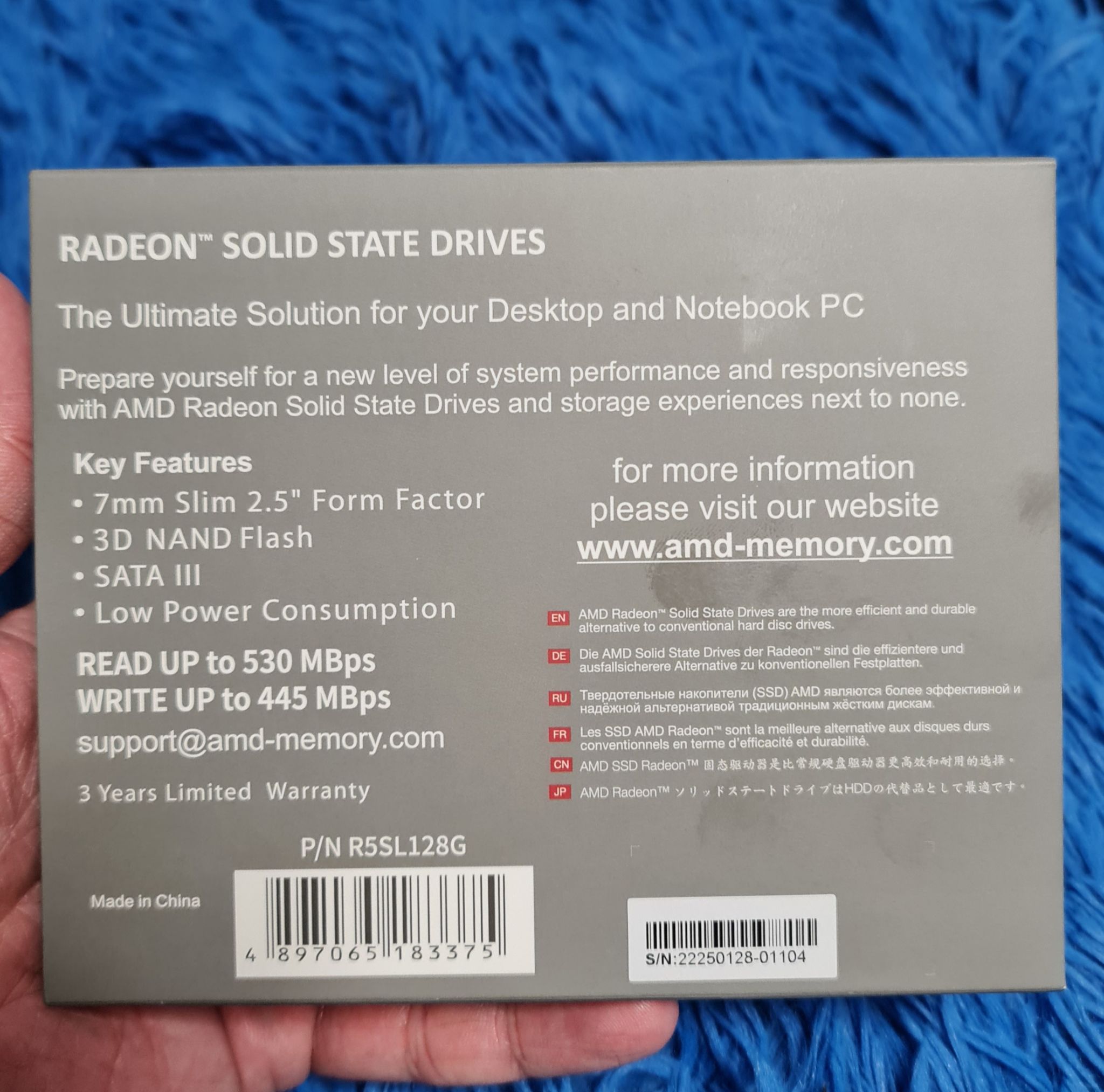 SSD диск AMD 2.5 128Гб SATA (R5SL128G) — купить по низкой цене в ...