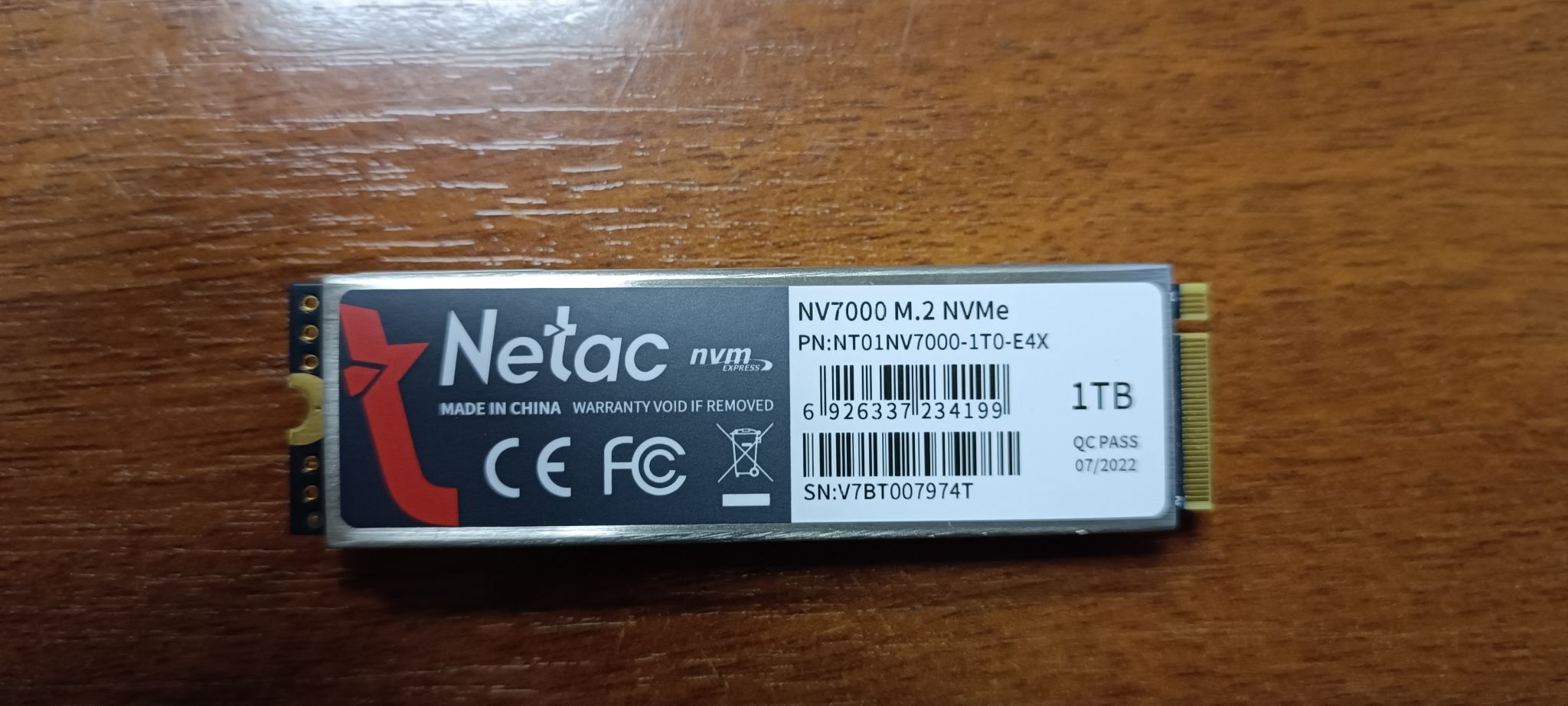 Ssd диск Netac Nv7000 1tb Pcie 4 0 X4 3d Nand Nt01nv7000 1t0 E4x
