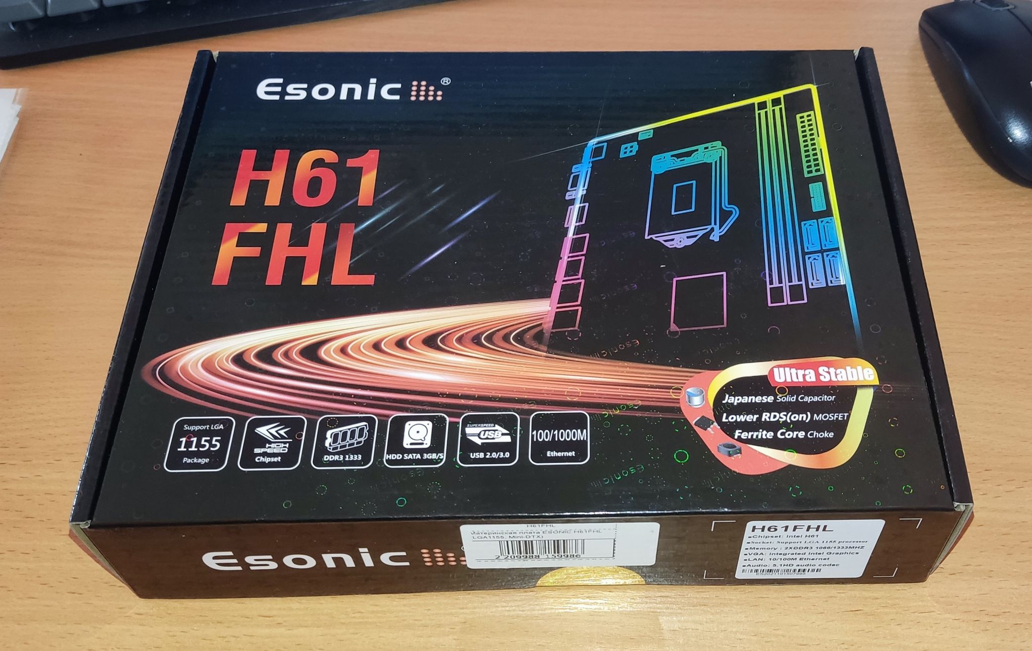 Купить Материнская плата ESONIC H61FHL (LGA1155, mATX) в интернет ...