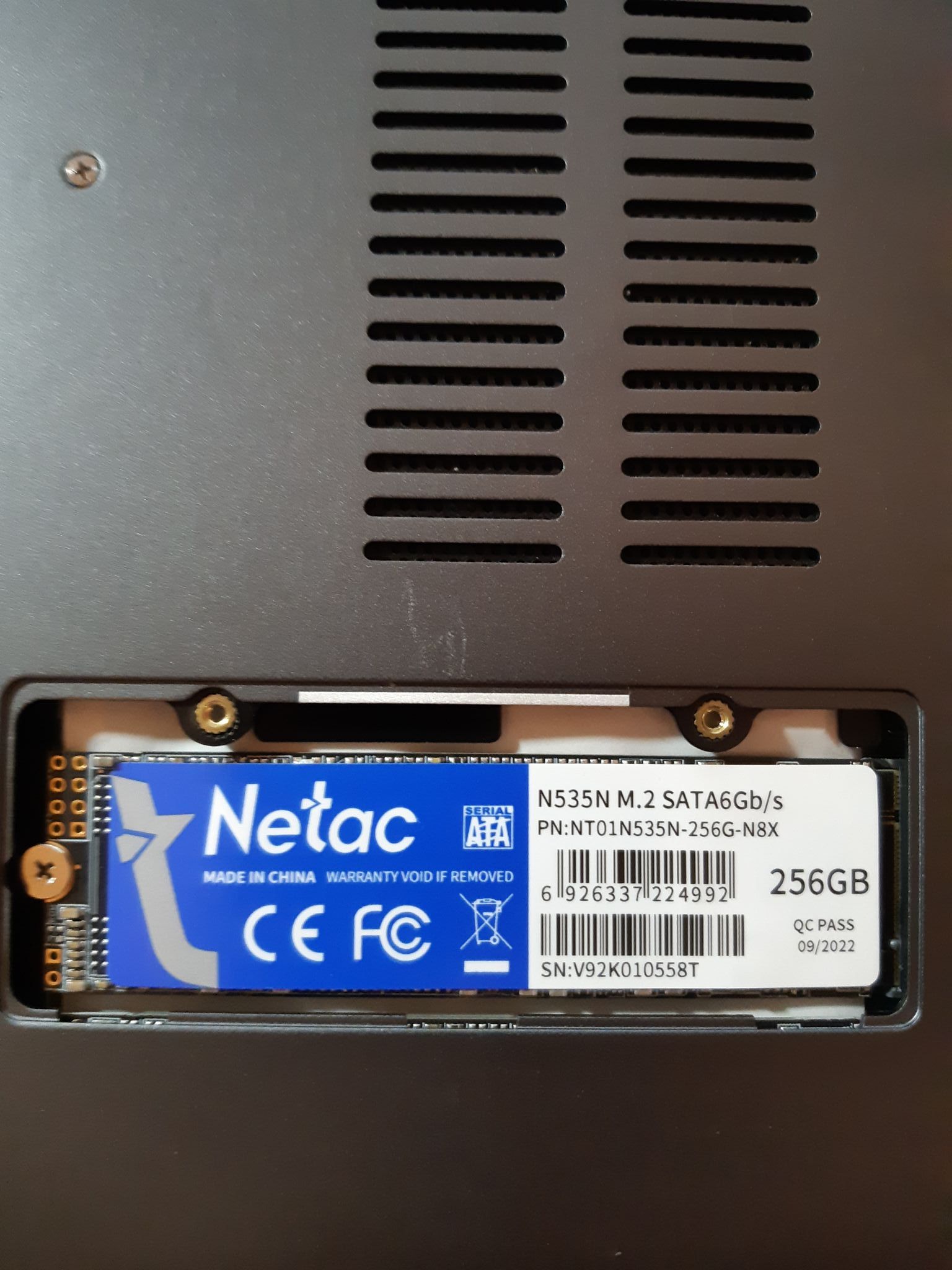 SSD диск NETAC M.2 2280 256ГБ SATA (NT01N535N-256G-N8X) — купить по низкой цене в интернет ...