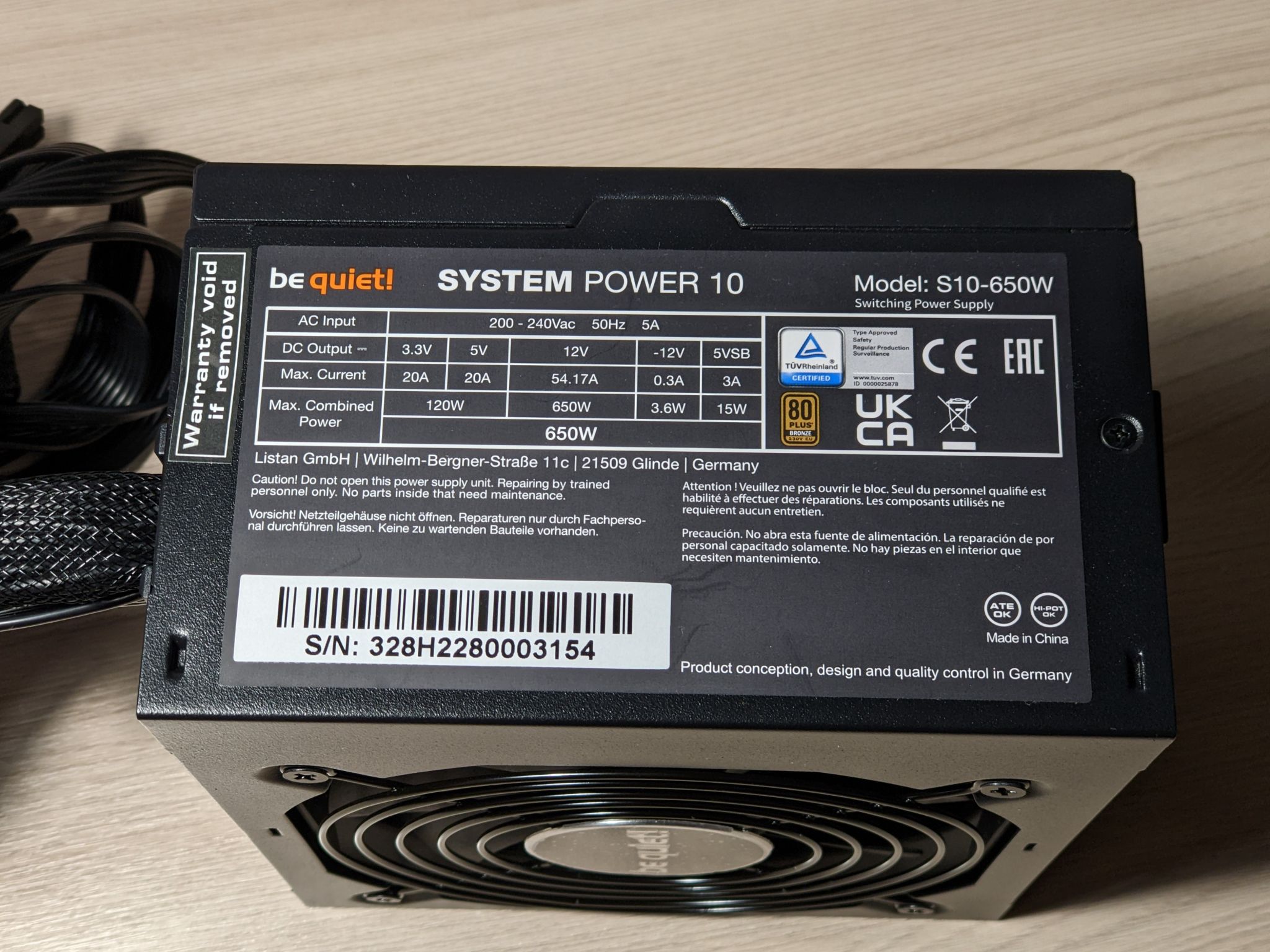 Блок питания be quiet! SYSTEM POWER 10 650W Bronze BN328 be quiet ...