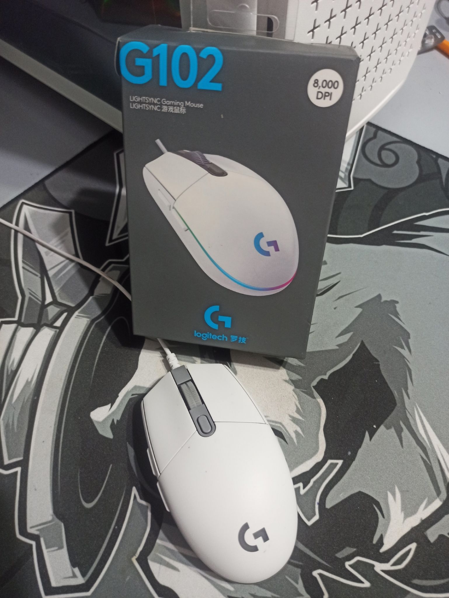 Мышь Logitech G102 LightSync Gaming Mouse White (910-005809) — купить ...