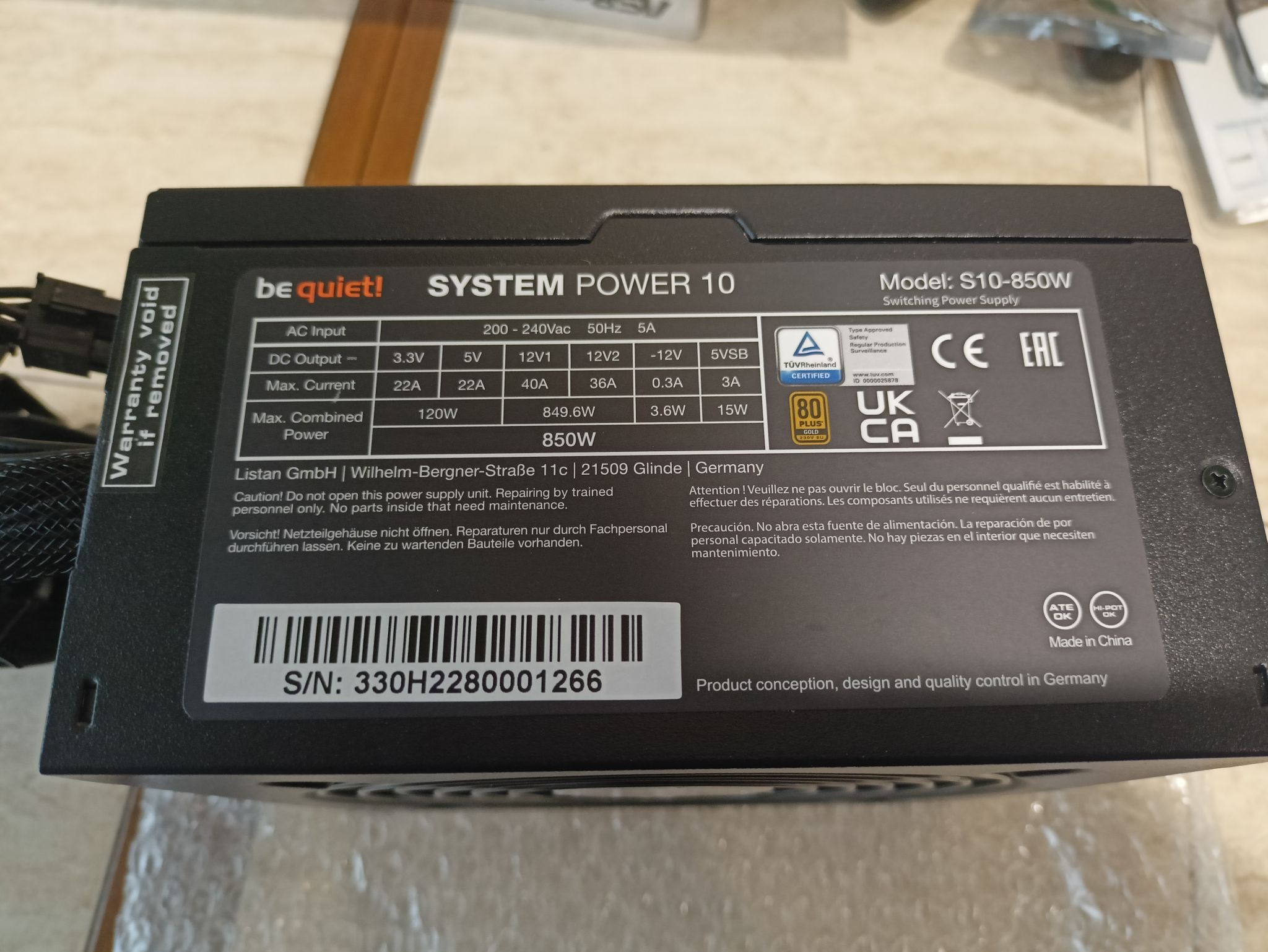 Блок питания be quiet! SYSTEM POWER 10 850W Gold BN330 — купить в ...