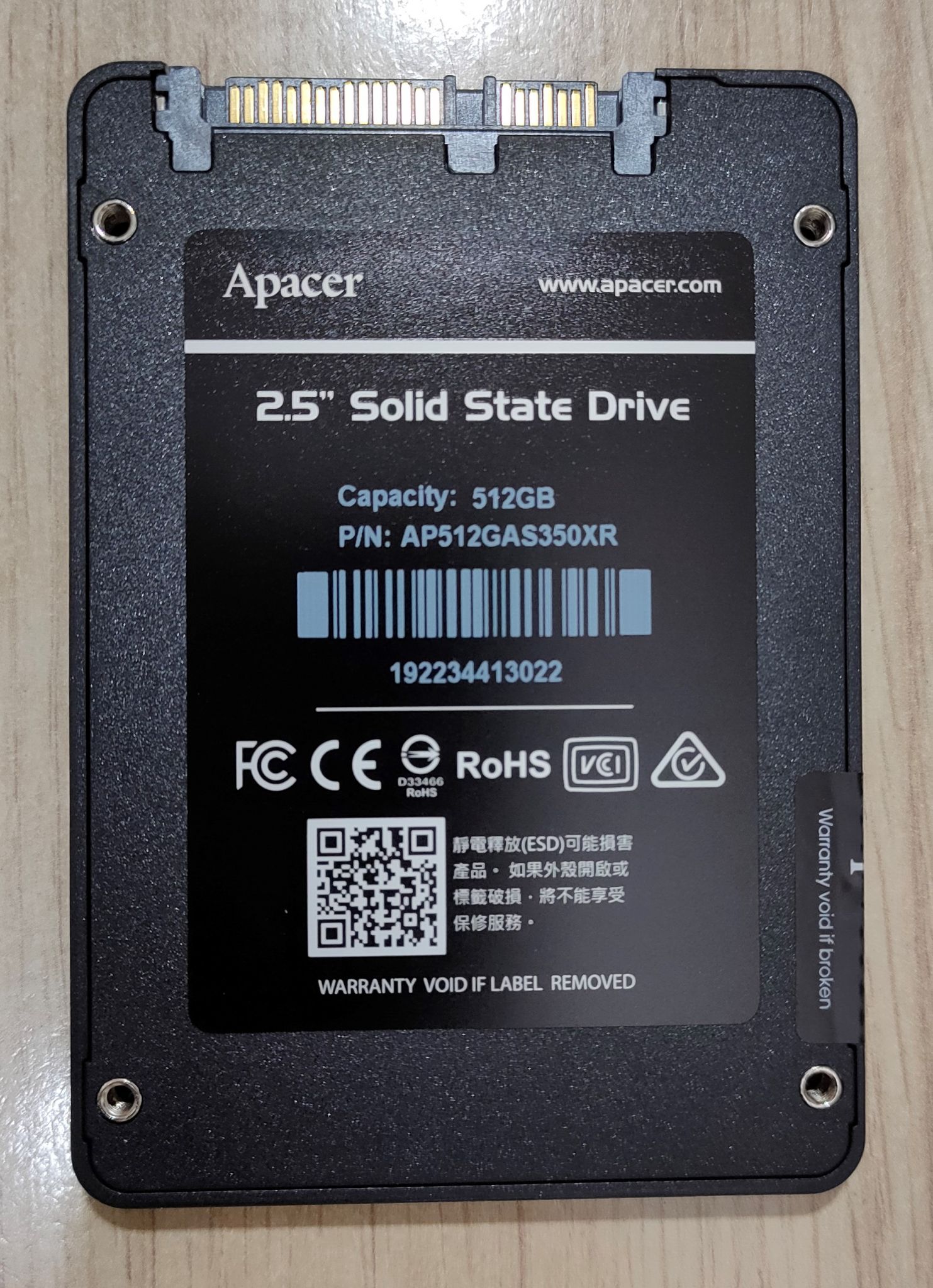 SSD диск Apacer 2.5 AS350X 512 Гб SATA III 3D TLC (AP512GAS350XR-1 ...
