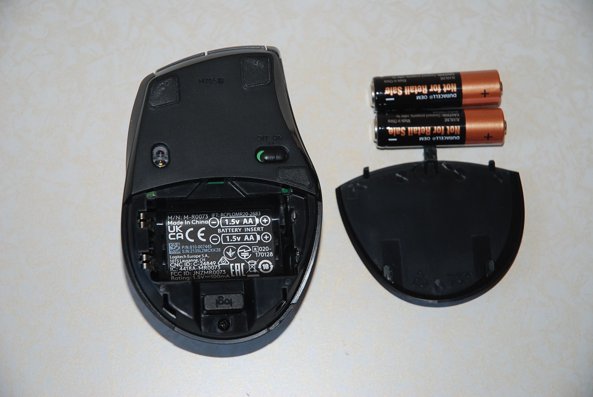 Мышь беспроводная Logitech M705 Marathon Black (910-001964) — купить по низкой цене в интернет ...