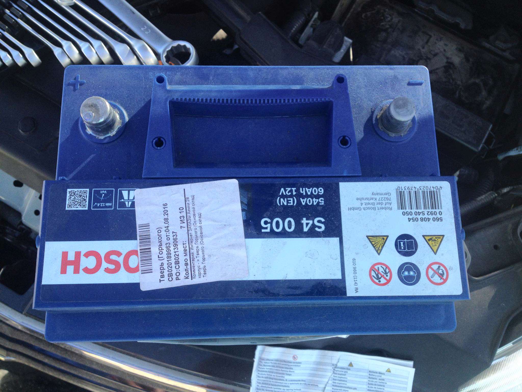 Купить Аккумулятор BOSCH S4 005 Silver 560 408 054 обратная полярность ...