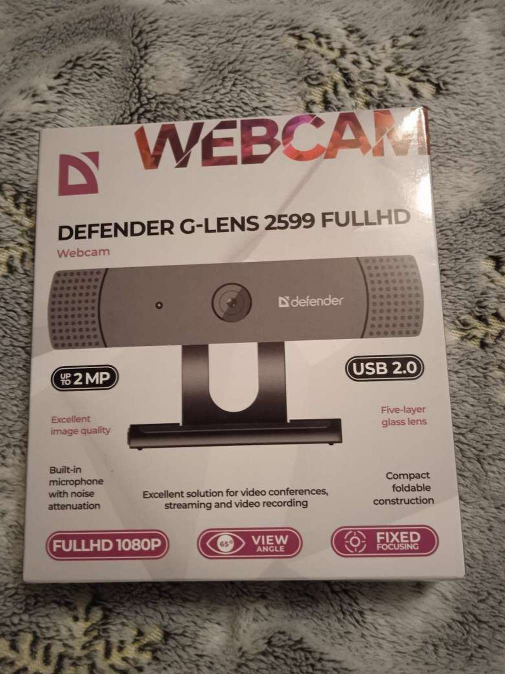 Веб-камера Defender G-lens 2599 FullHD, 2МП (63199) 63199 DEFENDER ...