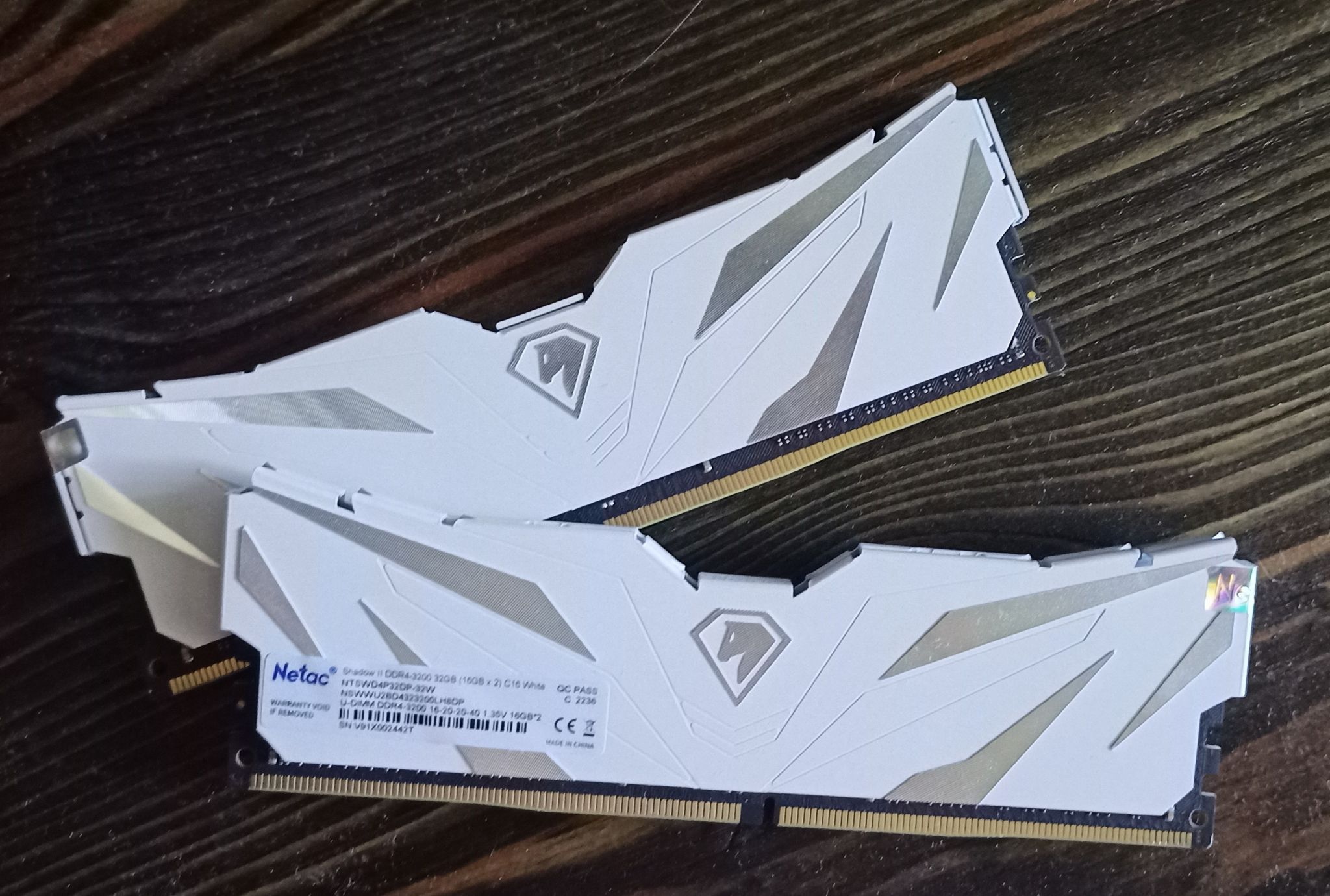 Оперативная память Netac Shadow DDR4 II 32GB (16Gbx2) 3200MHz PC25600 ...