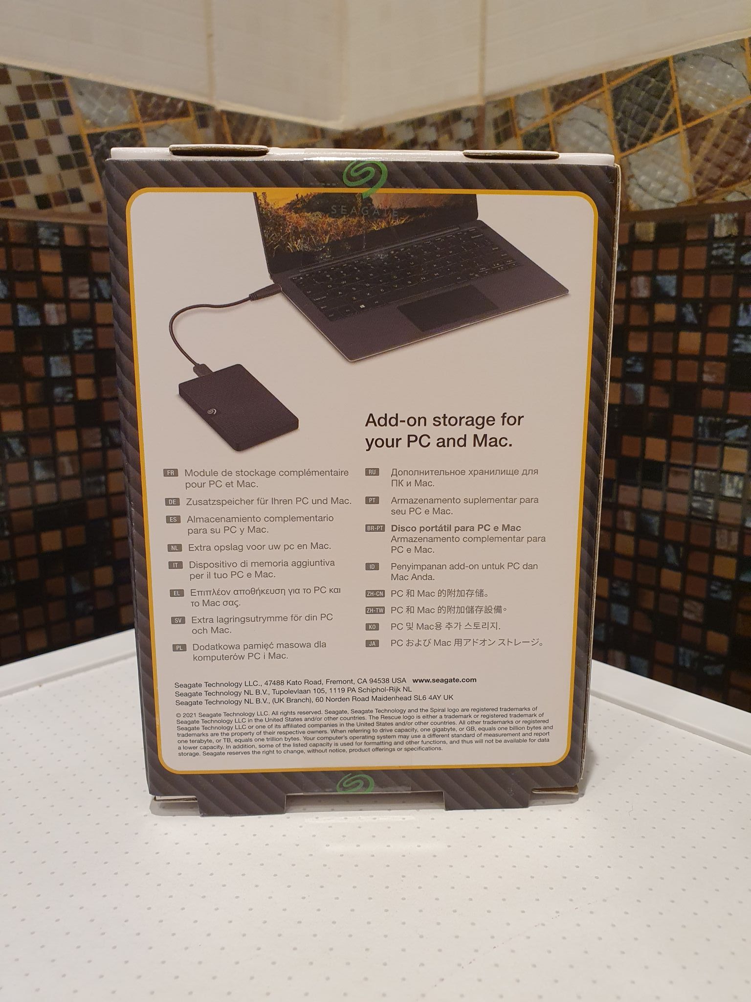 Внешний жесткий диск Seagate Expansion Portable, 1 ТБ, USB 3.0 ...