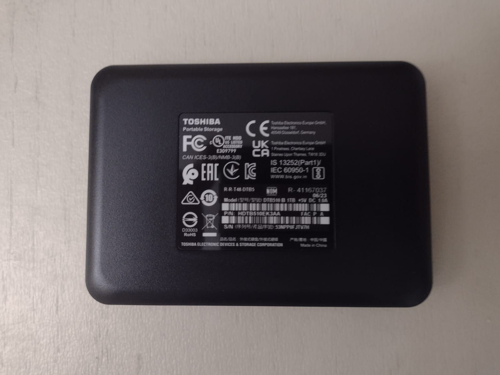 Внешний жесткий диск Toshiba Canvio Basics, 1 ТБ, USB 3.2 Gen1 ...