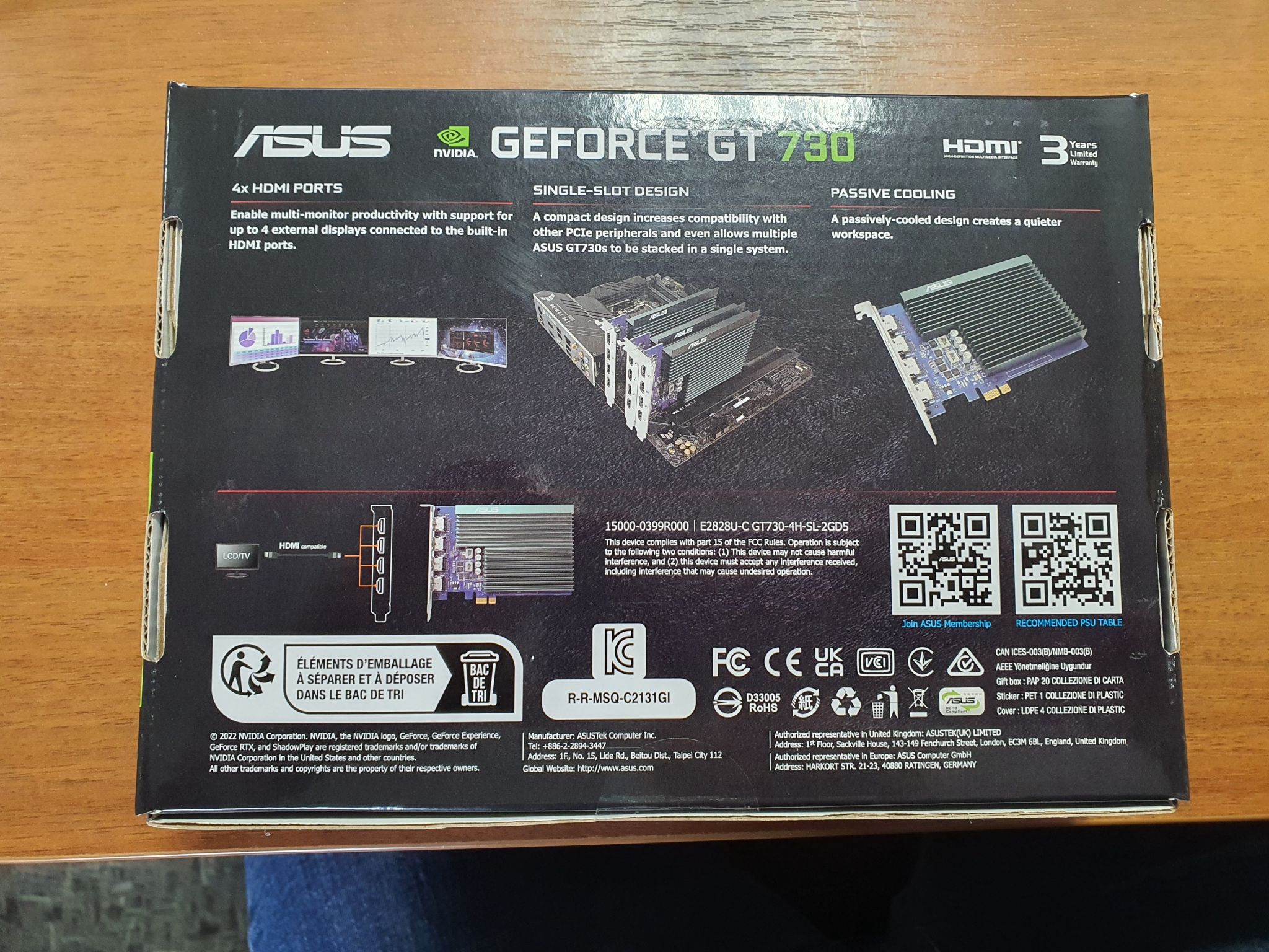 Видеокарта Asus GeForce GT 730 Silent 2G, GT730-4H-SL-2GD5 — купить по низкой цене в интернет ...