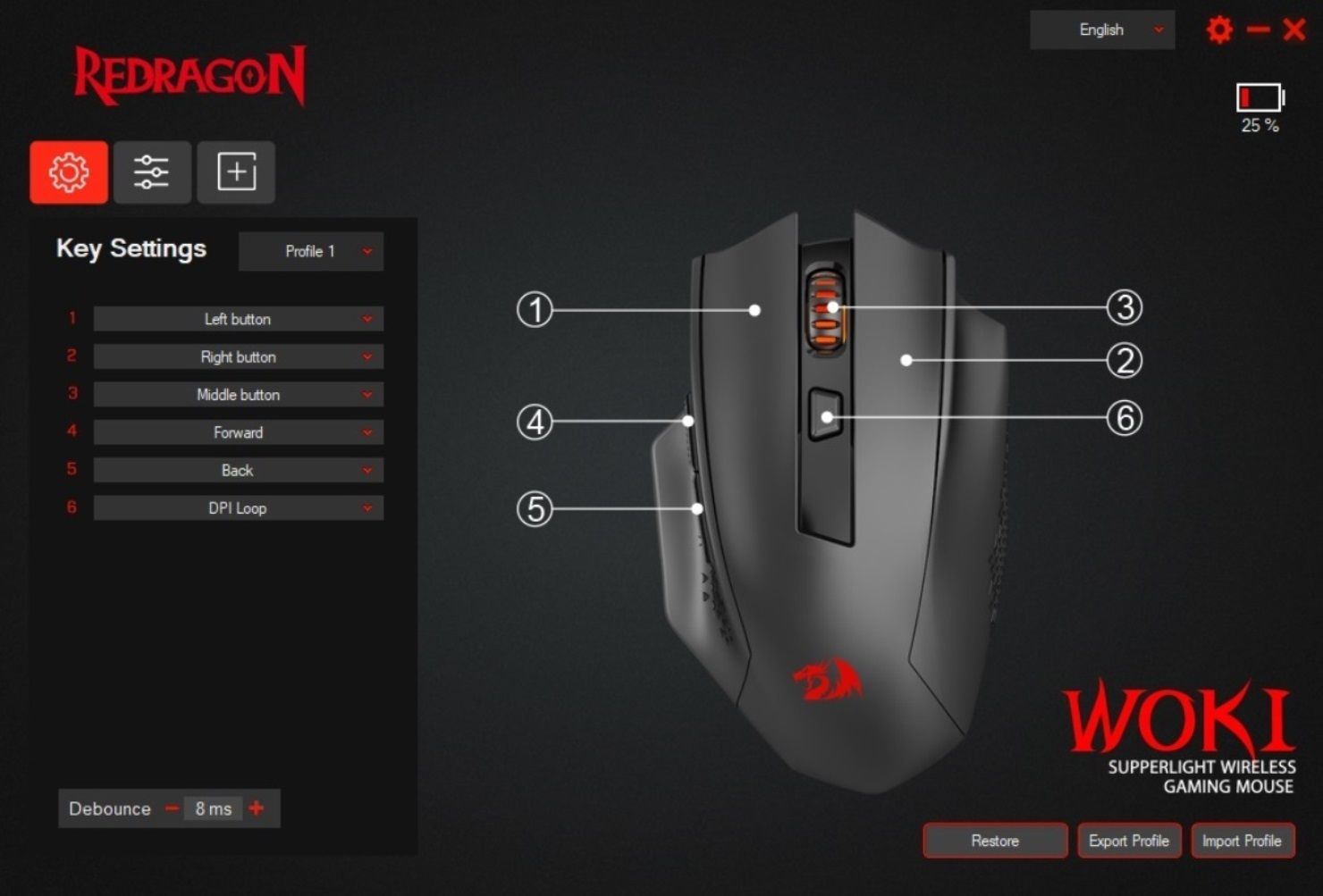 DEFENDER Мышь беспроводная REDRAGON Woki черный 71523 DEFENDER — купить в интернет-магазине ...