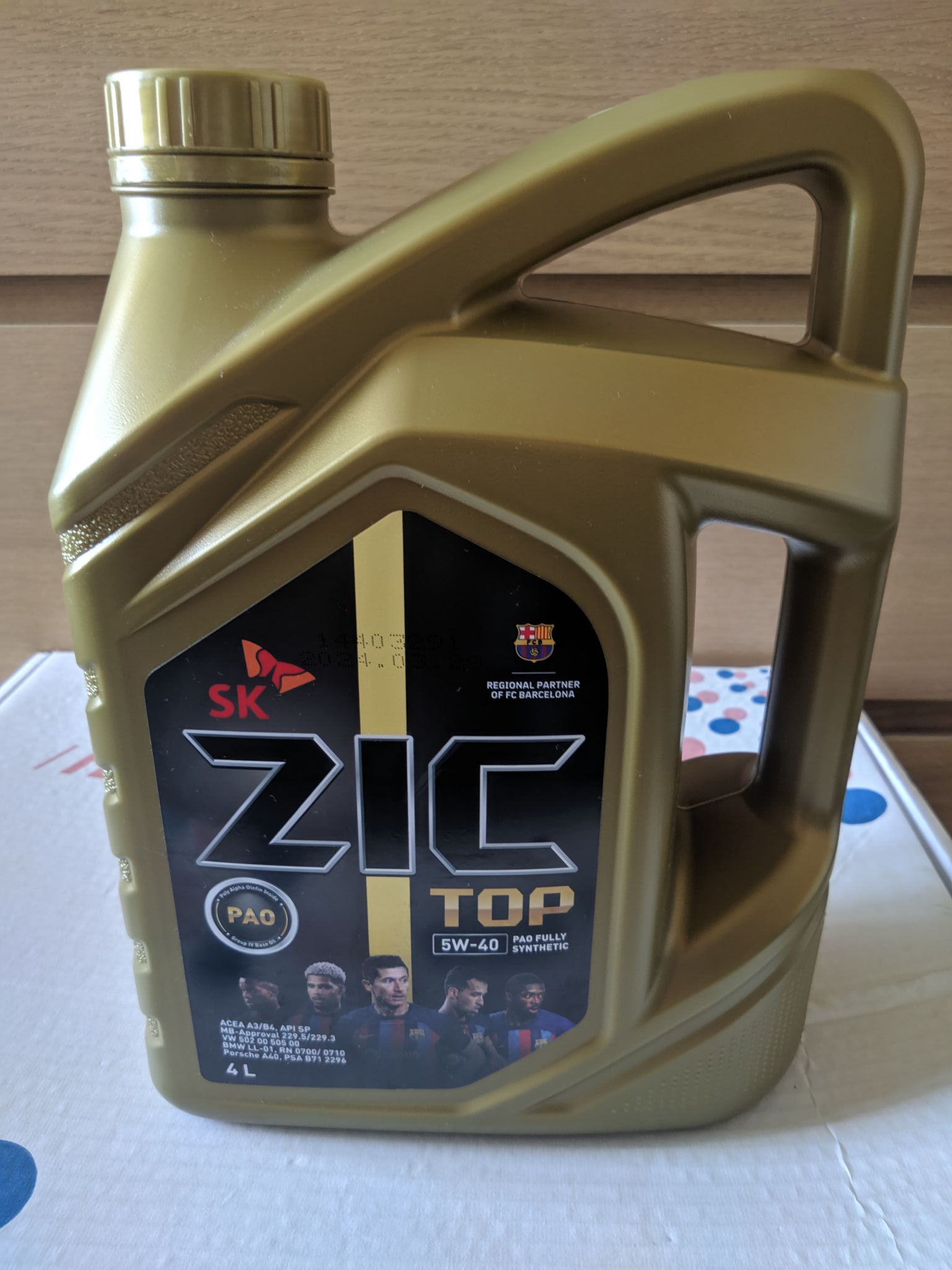 Моторное масло ZIC TOP 5W-40 синтетическое 4 л 162682 — купить по ...