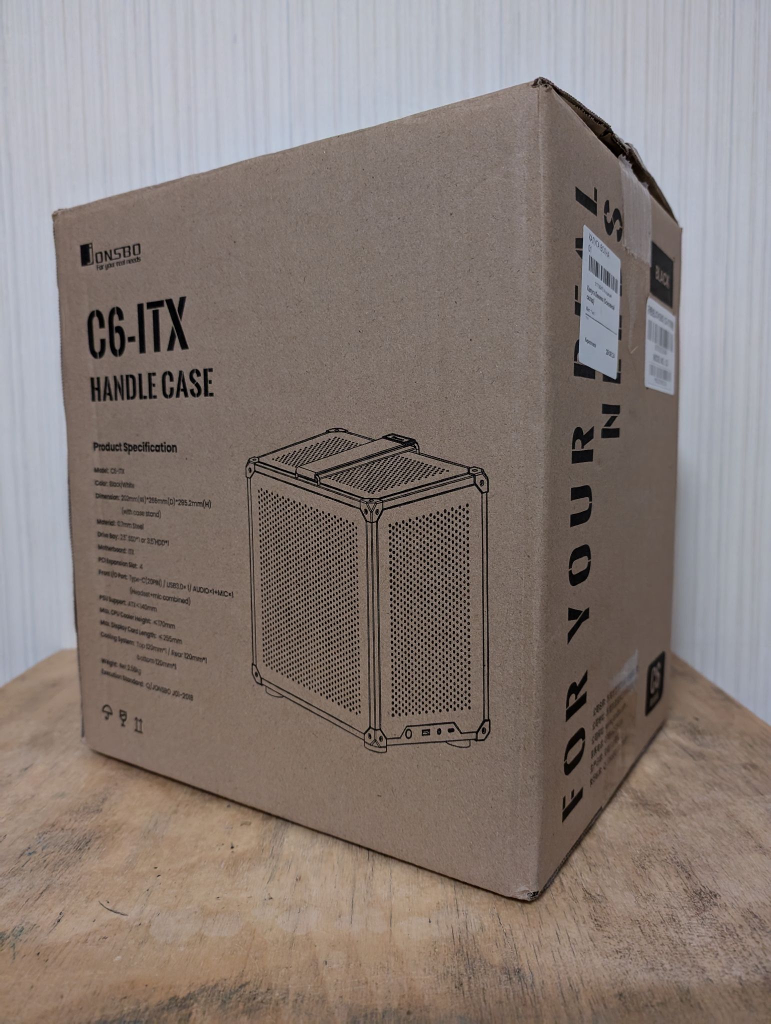 Корпус Jonsbo C6 Itx черный Jonsbo C6 Itx Black — купить по низкой цене в интернет магазине