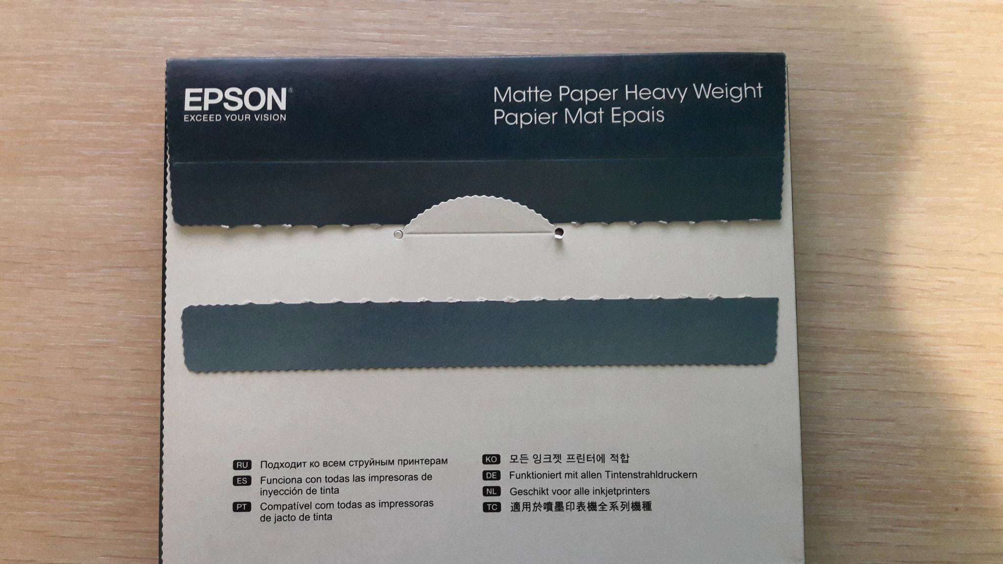 Бумага EPSON Matte Paper-Heavyweight A4 (50 листов) C13S041256 — купить ...