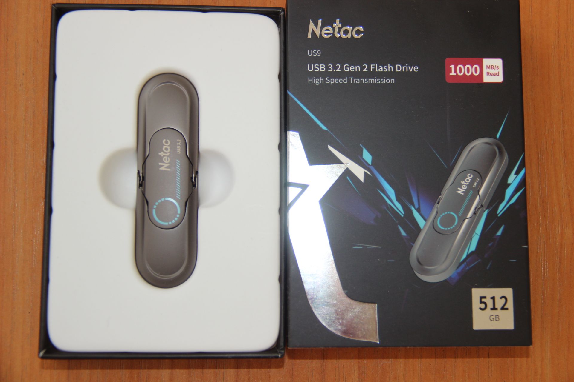 Флешка Netac US9 512Gb USB3.2 Solid State Flash Drive, up to 900MB/1000MB/s (NT03US9C-512G-32TA ...