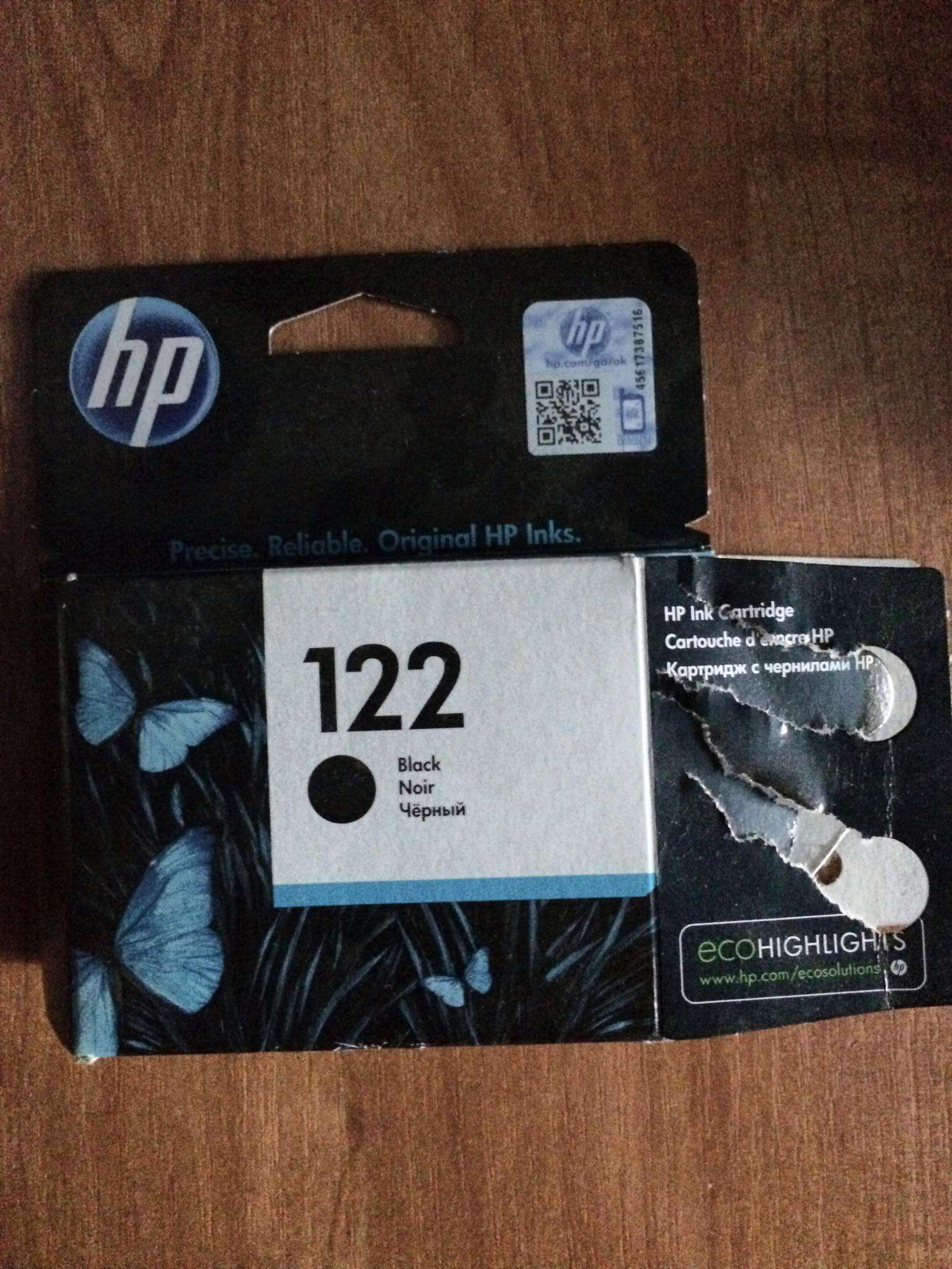Картридж HP CH561HE № 122, черный для DeskJet 2050, 3050 — купить в ...