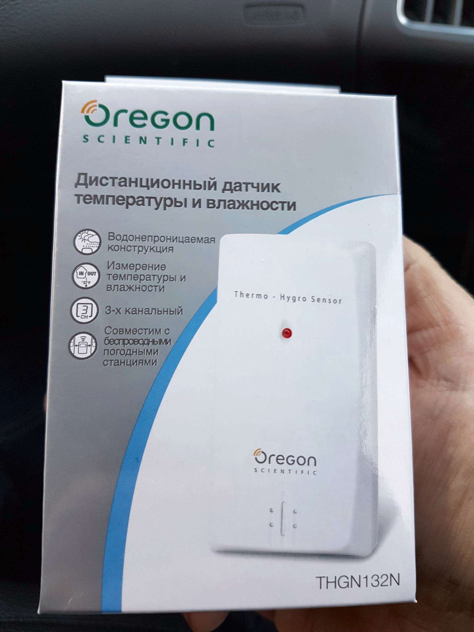 Беспроводной датчик температуры и влажности Oregon Scientific THGN132N ...